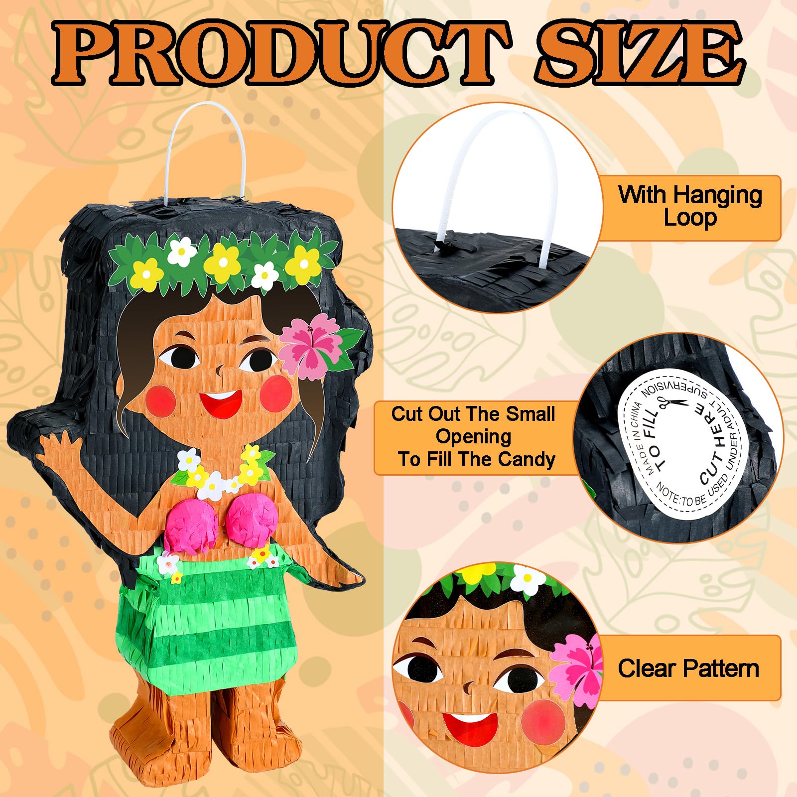 Snapklik.com : Rotatingpals Hawaiian Girl Pinata