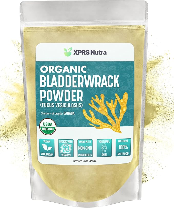 Amazon.com: XPRS Nutra Organic Bladderwrack Powder (Fucus Vesiculosus ...