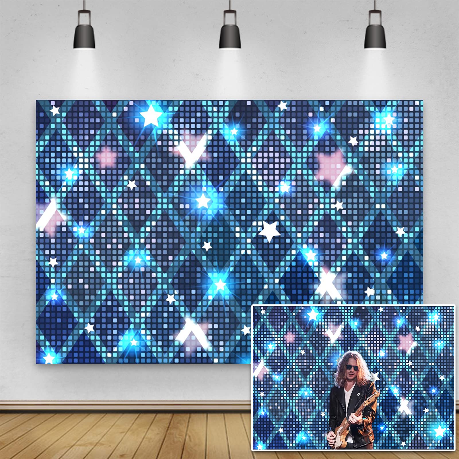Buy Yeele 10x6.5ft Neon Lights Backdrop Stage Live Show Disco ...