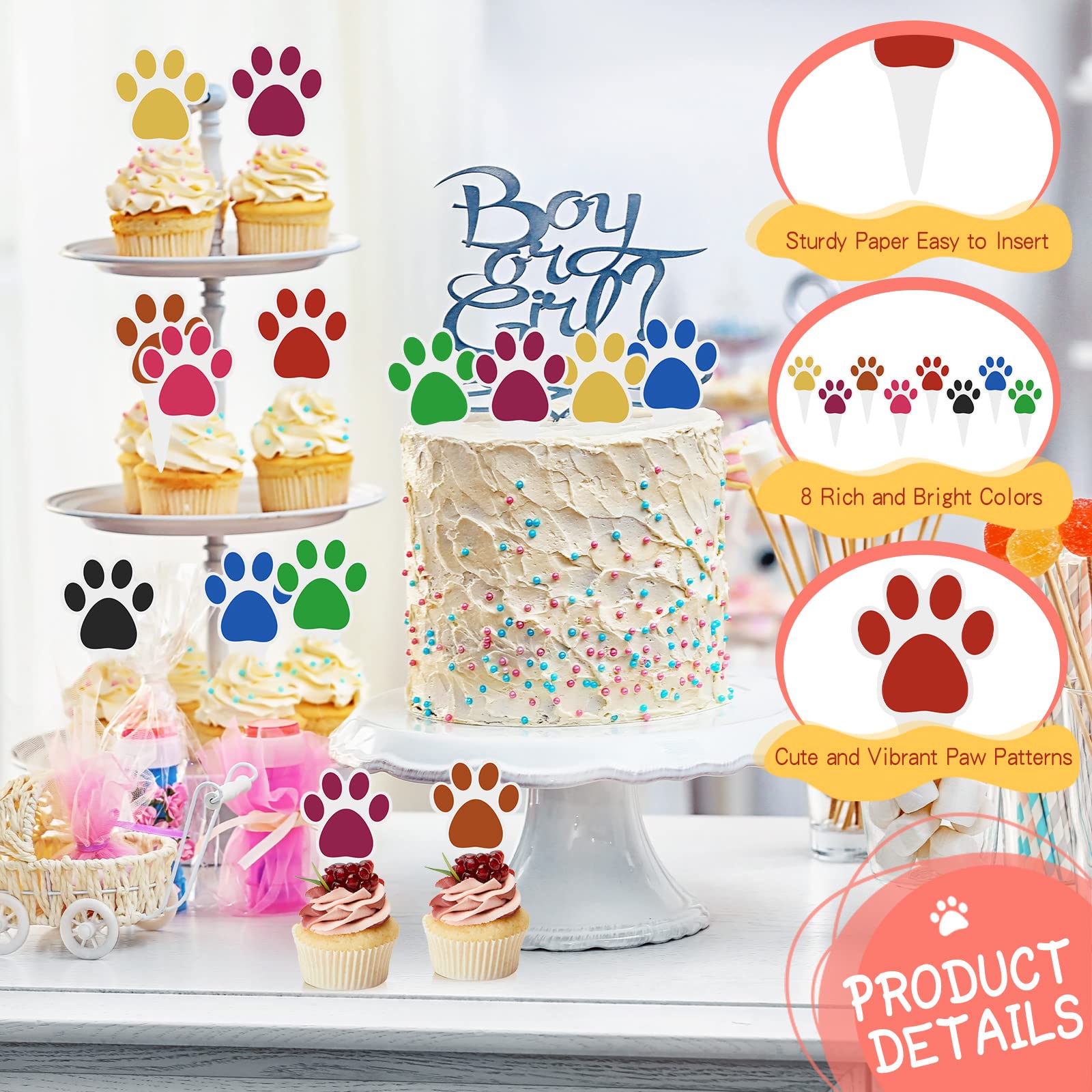 Paw Print Party Supplies Pink Paw Print Lunch Napkins | Cat Birthday