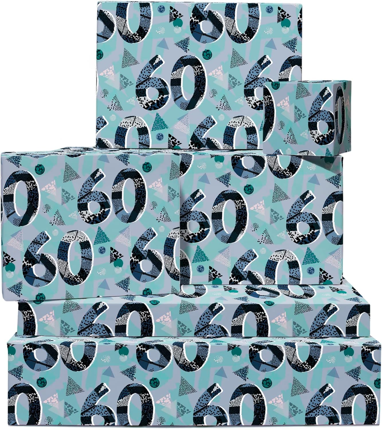 Amazon.com: CENTRAL 23 Birthday Wrapping Paper for Men and Women - 6 ...