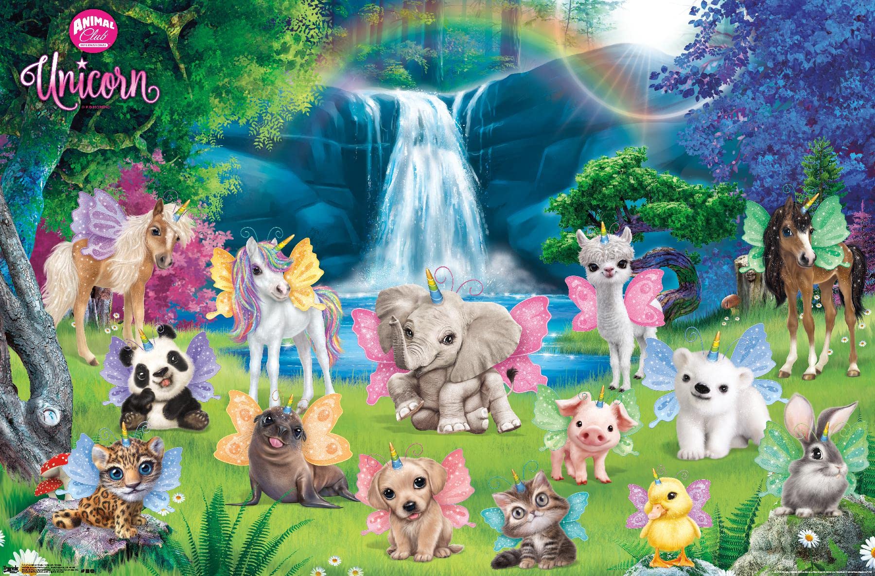 Animal Club - Unicorn Group Wall Poster : Amazon.ca: Home