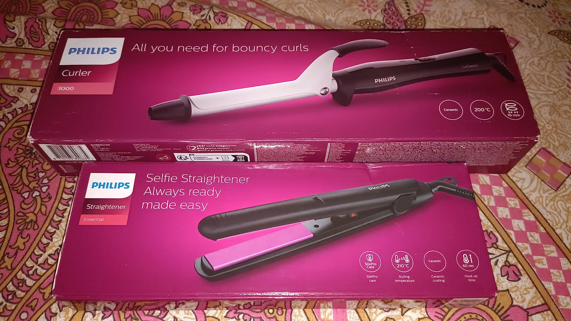 Philips Hair Curler with 16MM Barrel | Ceramic Coated Barrel for Long ...