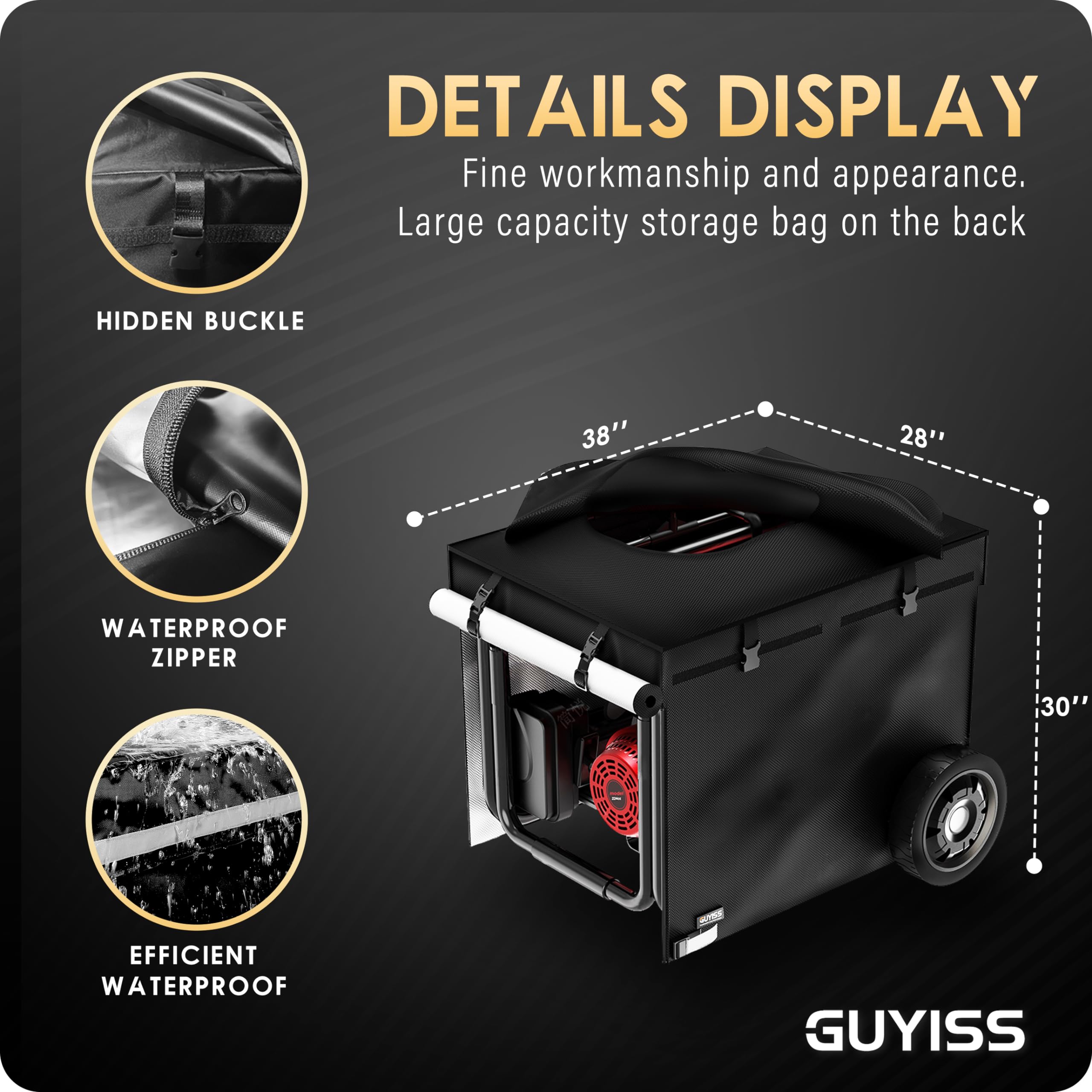 GUYISS A Generator Cover with A 19mm Metal Frame and A Top For Adding ...