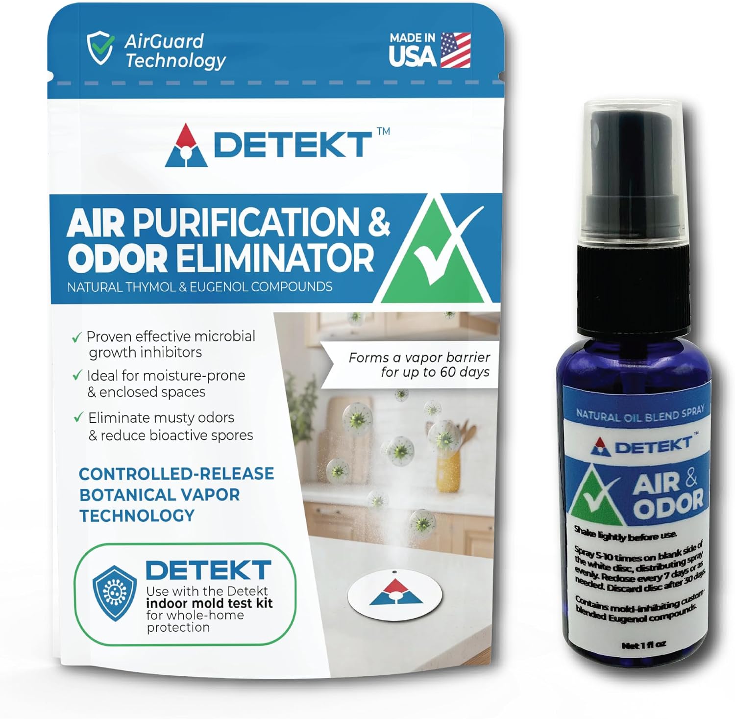 Amazon.com: Air Purifier & Odor Eliminating Spray by Detekt - Essential ...