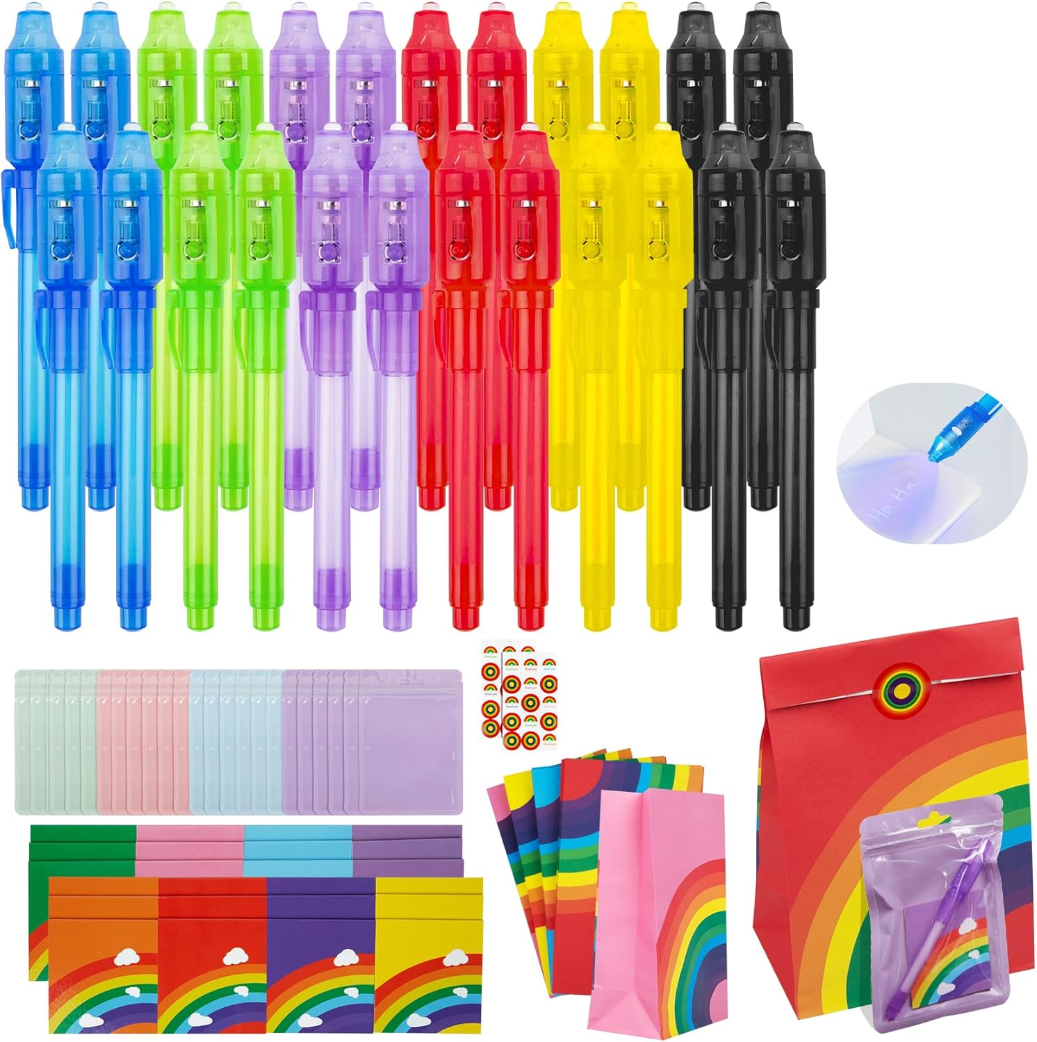 Amazon.com: Invisible Ink Pens Spy Pen with UV Light, Invisible Magic Pen Marker Kid Secret ...