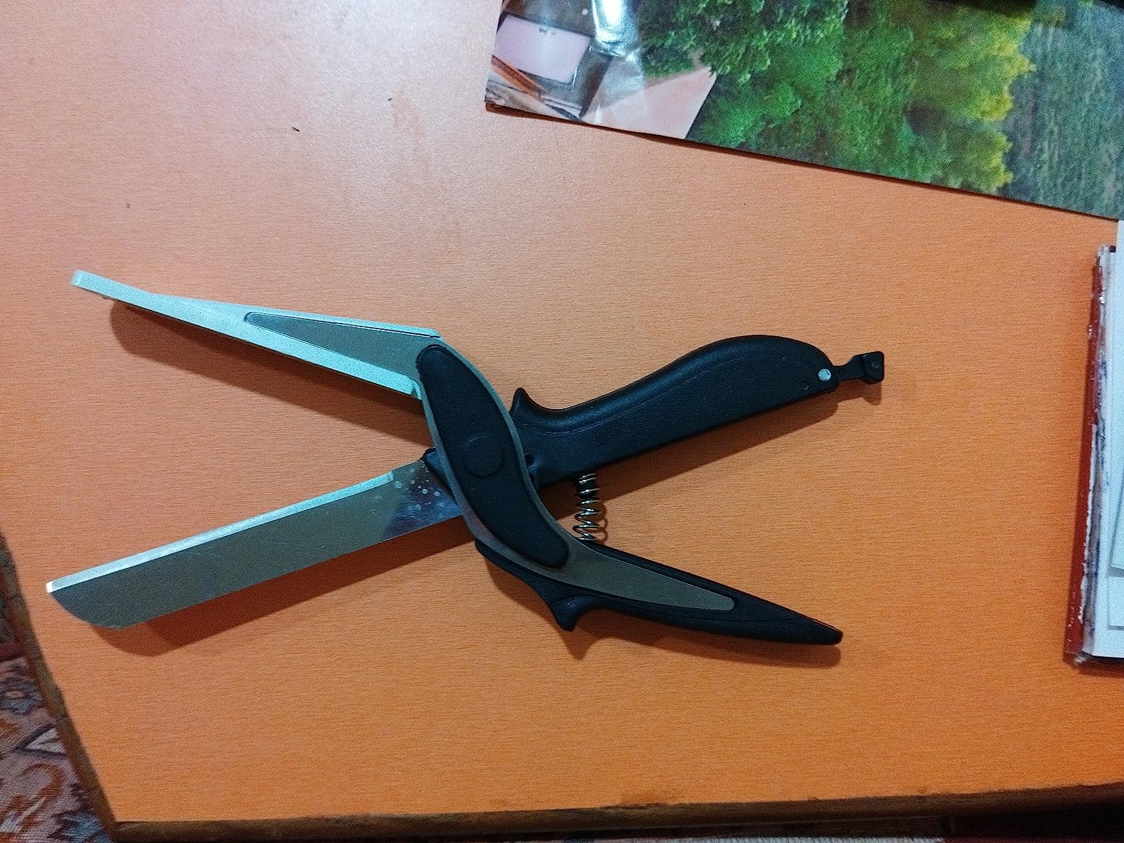 2-in-1 Steel Smart Clever Cutter Kitchen Knife Food Chopper and in ...