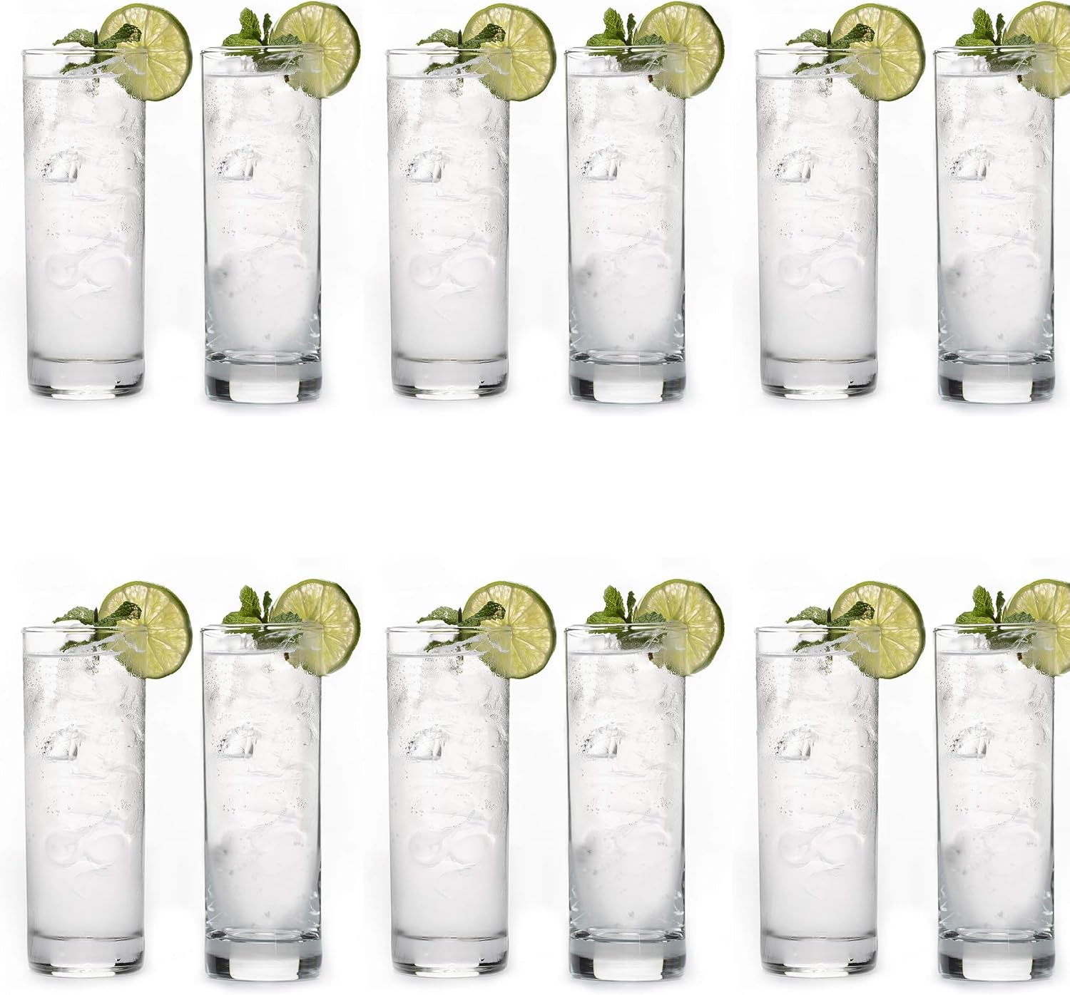 Amazon.com | LEMONSODA Tom Collins Glasses (Premium Tom Collins 12oz ...