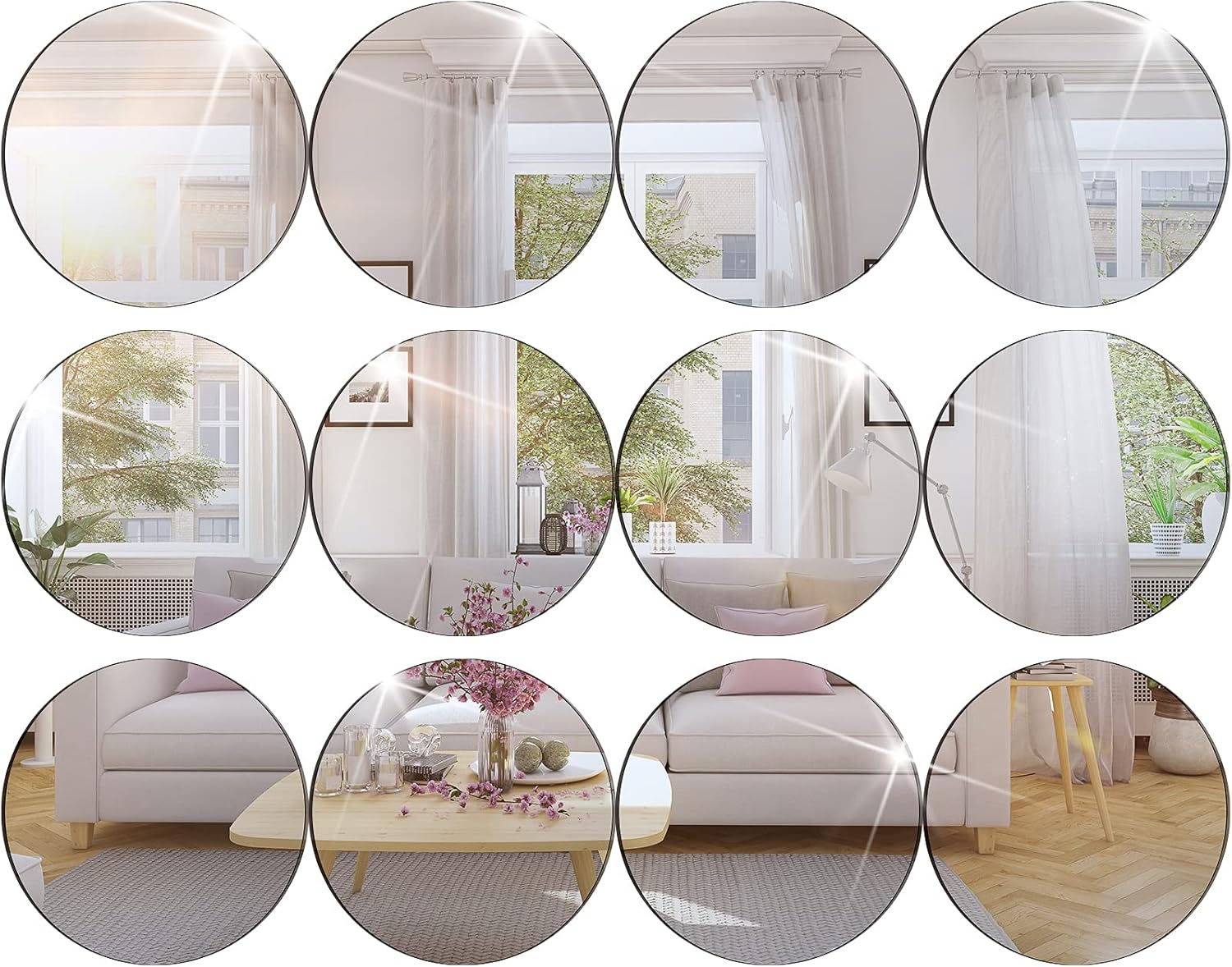 Amazon.com: Jetec Acrylic Round Mirror Centerpieces for Tables Set, 12 ...