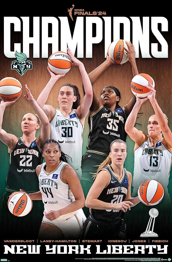 Amazon.com: Trends International WNBA New York Liberty - 2024 WNBA ...