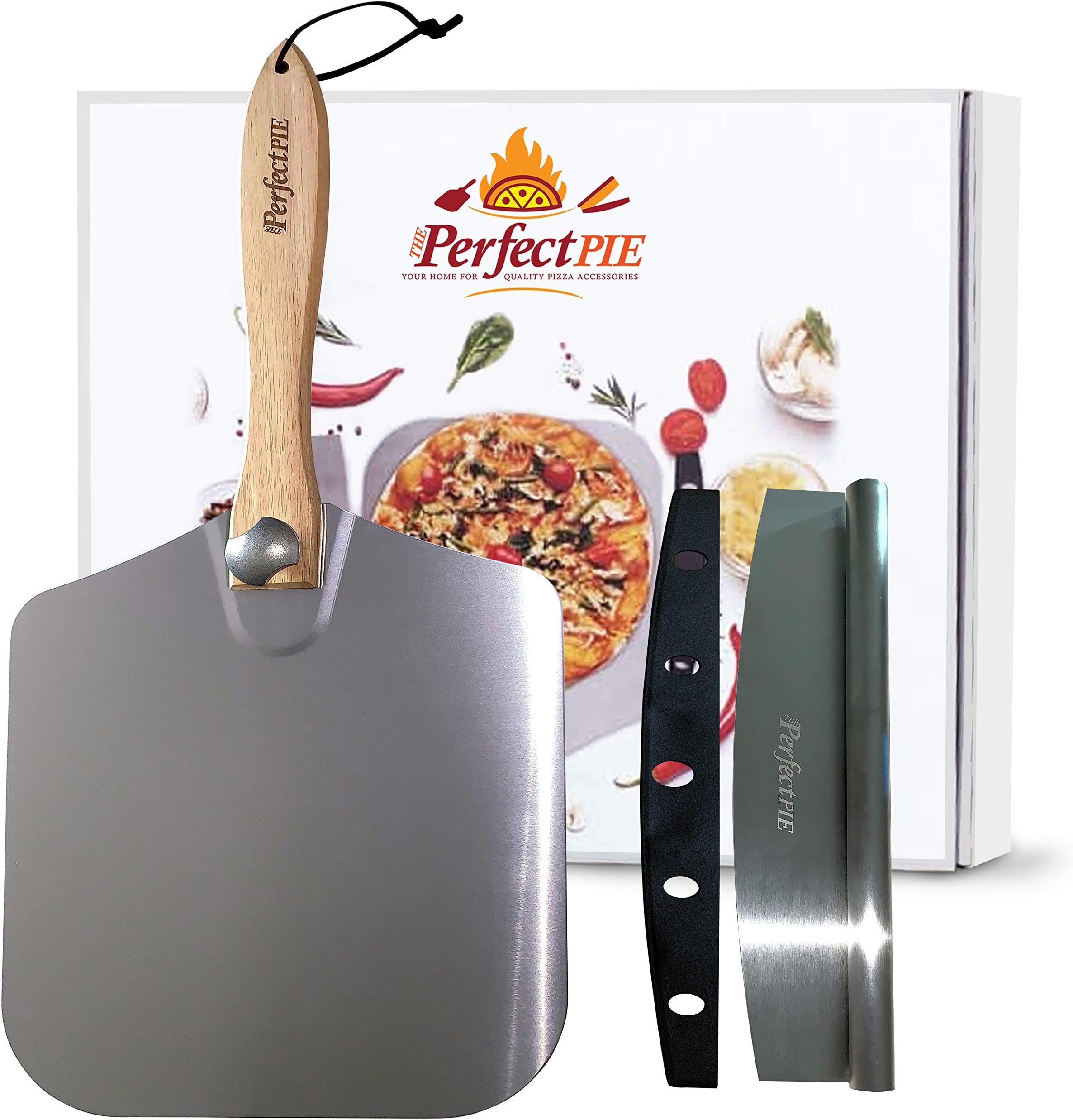 Amazon.com: Pizza Peel Aluminum Pizza Spatula Set,12 inch Metal Pizza ...