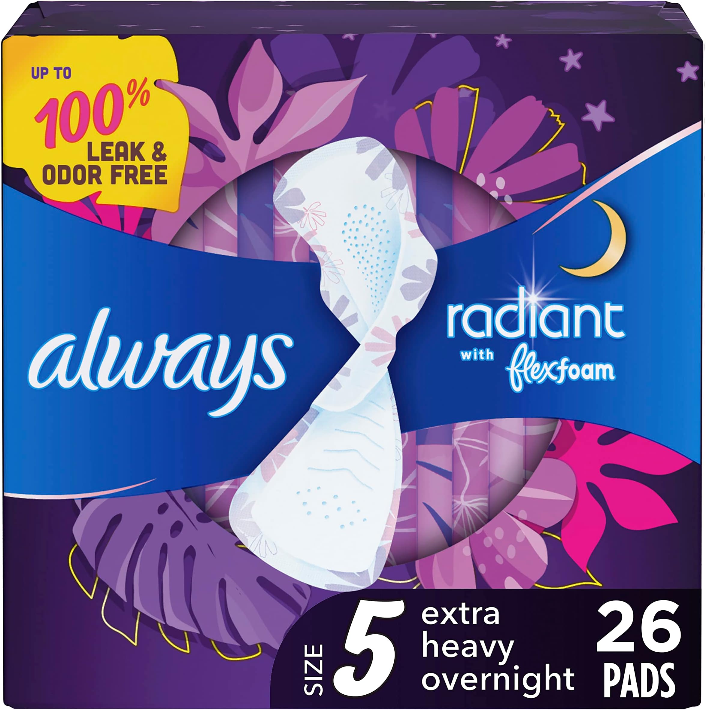 Amazon.com: Always Infinity Feminine Pads For Women, Size 4 Overnight ...