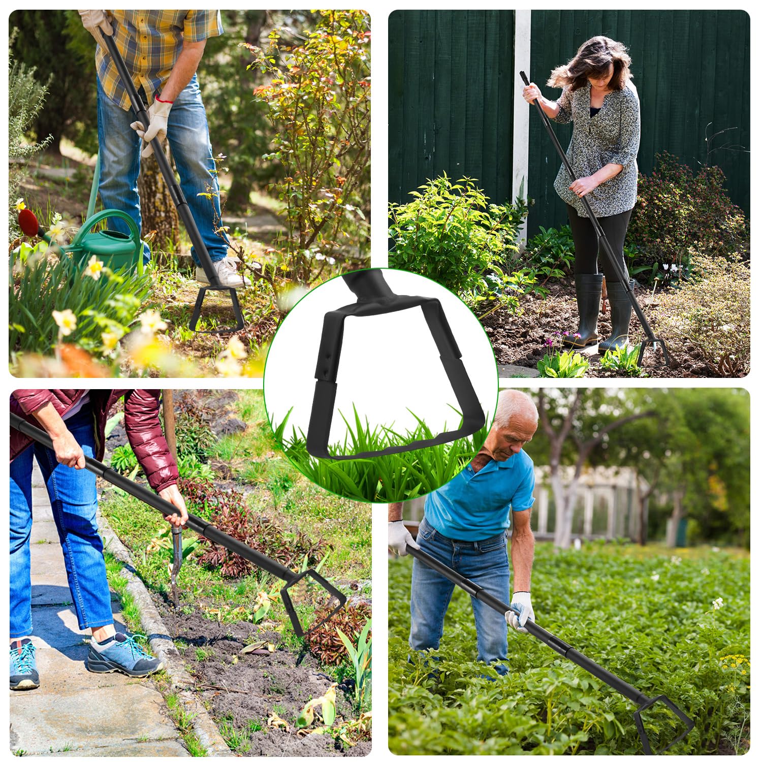 Snapklik.com : Hoe Garden Tool, 31-75 Inch 1.1 Inch Diameter Matte ...