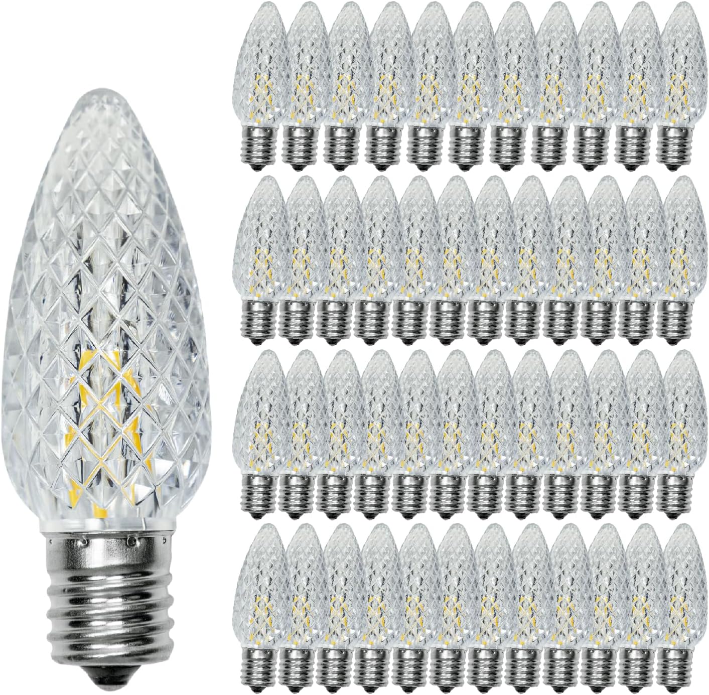 50 Pack C9 Led Christmas Lights Bulb, C9 Replacement LED Christmas ...