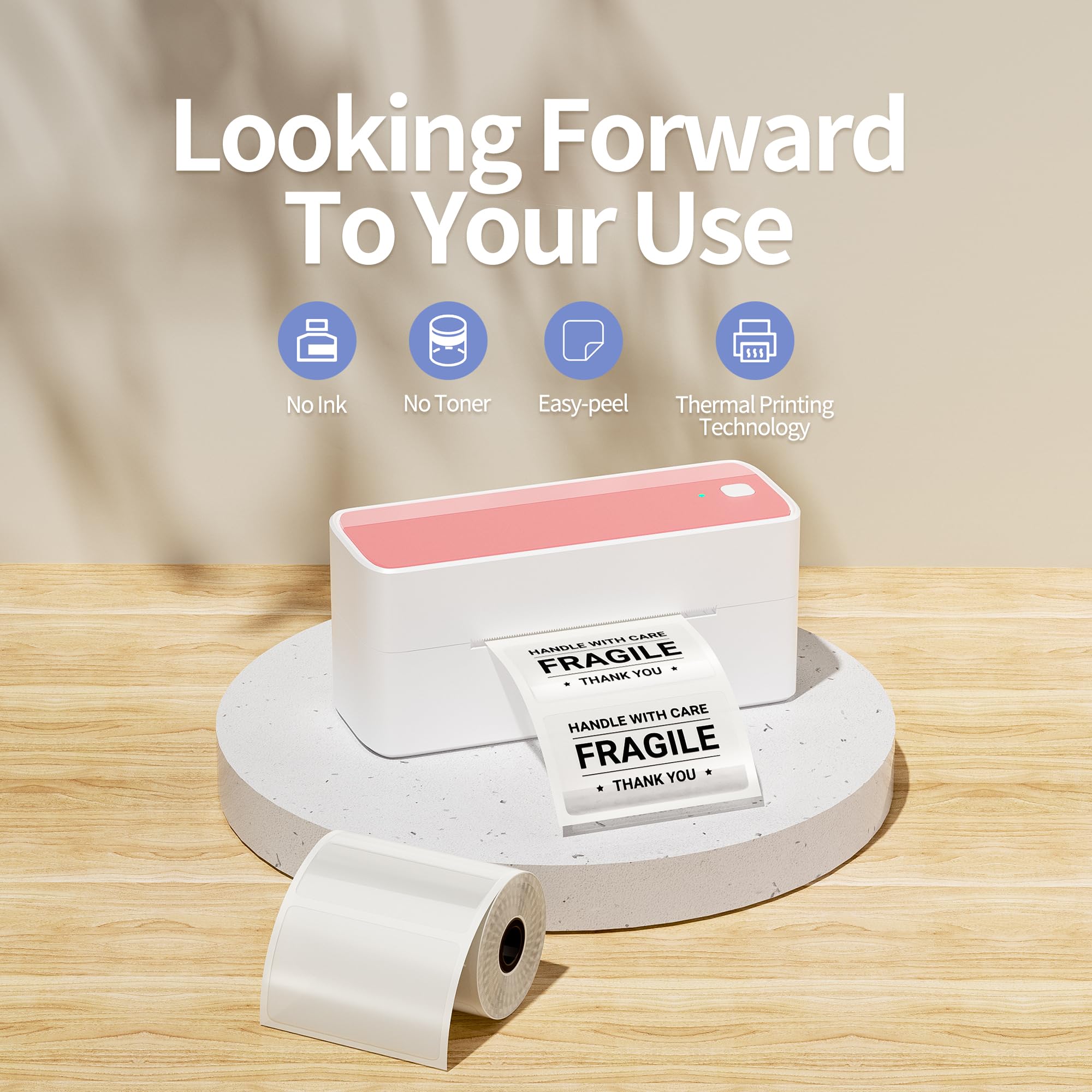 Snapklik.com : ItriAce Clear Thermal Sticker Labels, Transparent ...