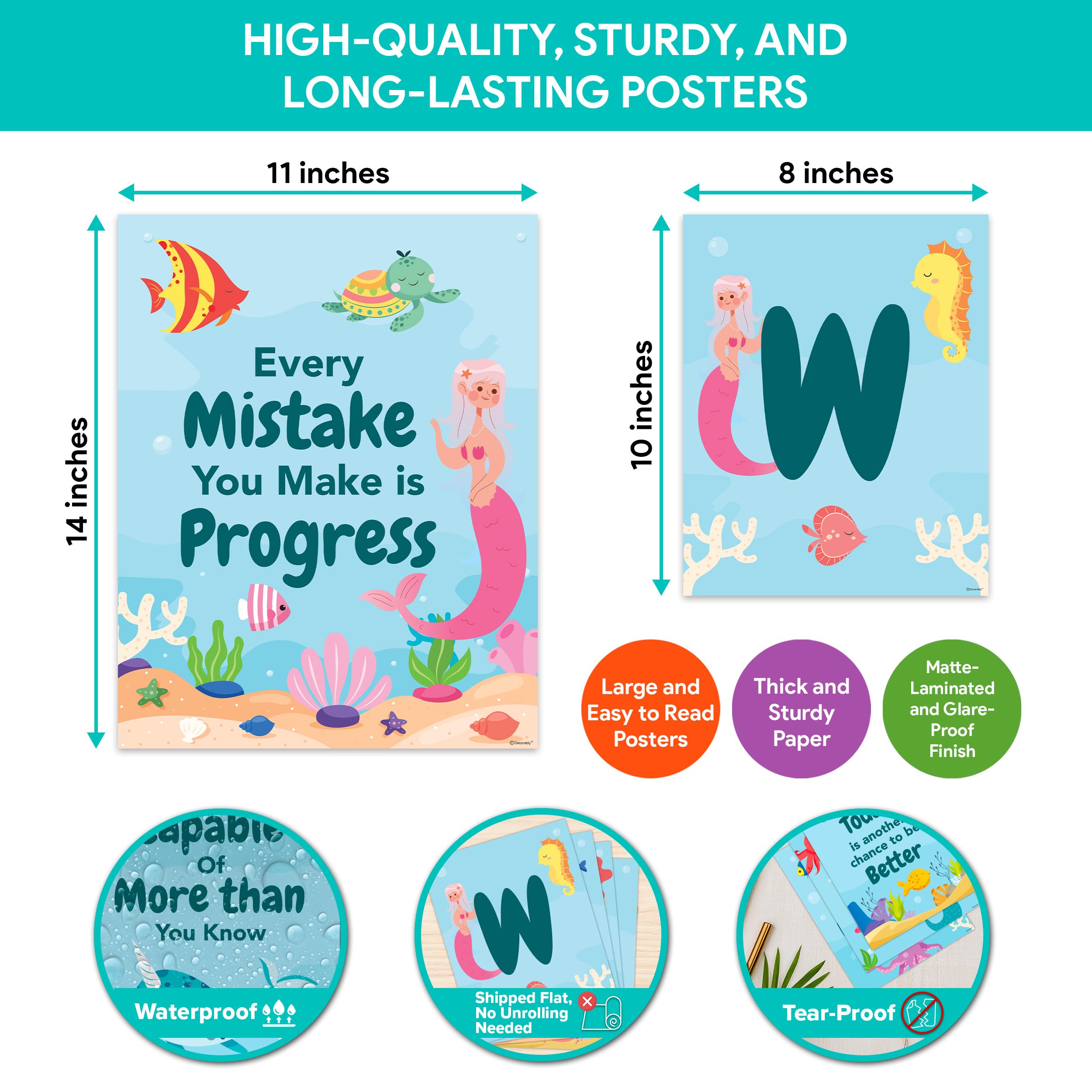Snapklik.com : Decorably 15 Welcome Under The Sea Classroom Decorations