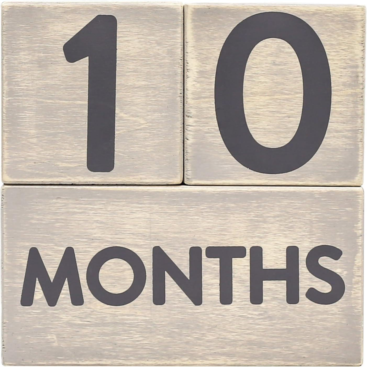 Amazon.com: Pearhead Wooden Milestone Age Blocks, Gender-Neutral Baby ...