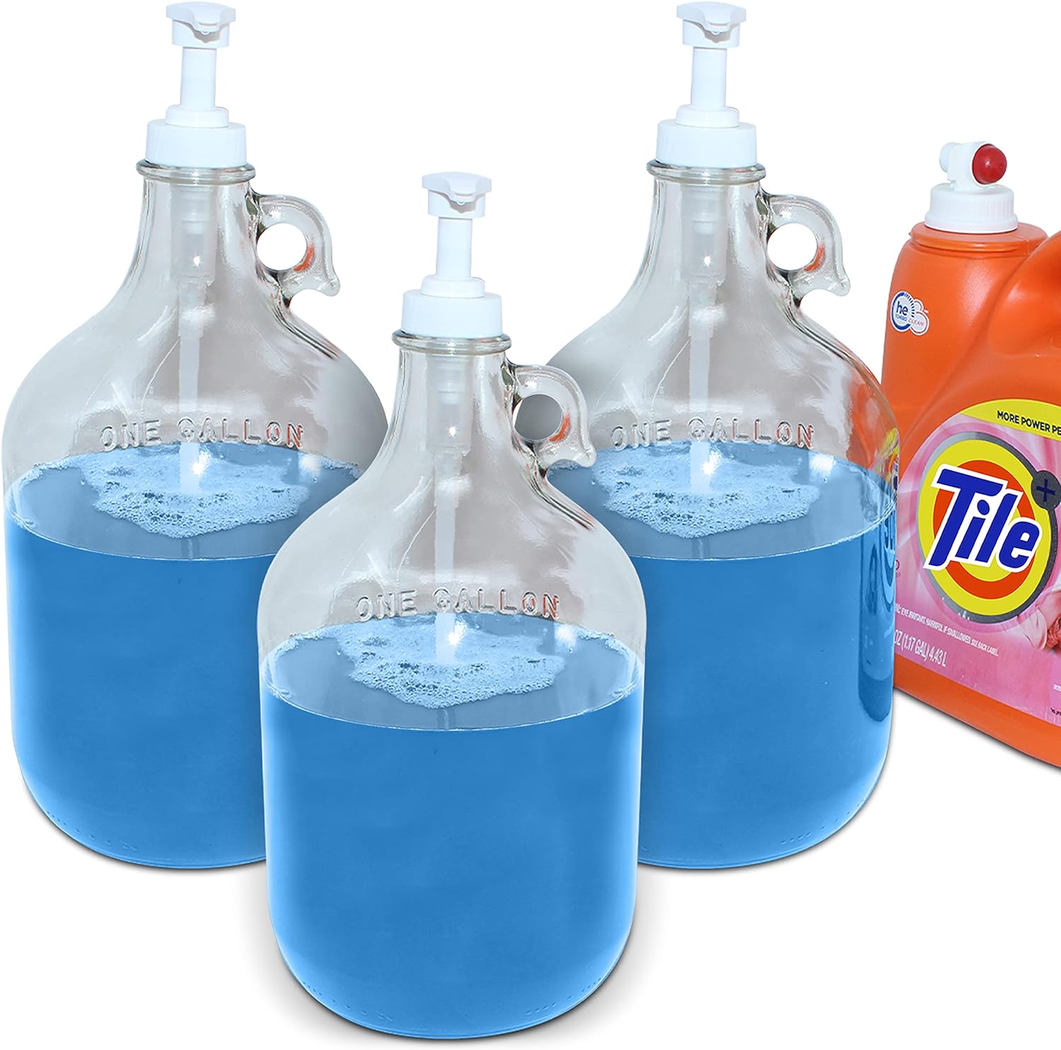 Amazon.com: Skywin- Gallon Laundry Detergent Pump Dispenser, 3 Pack ...