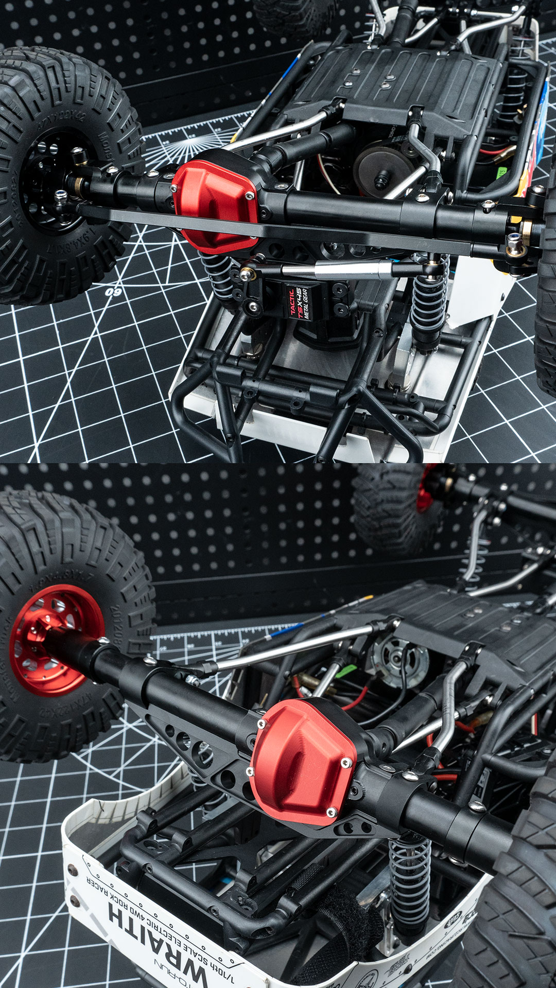 Watch Front & Rear Axle for 1/10 RC Crawlers Axial Wraith 90018 90048 ...