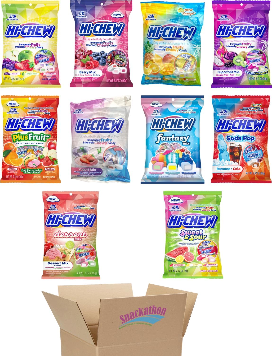 Amazon.com : Hi-Chew Japanese Chewy Candy, Soda Pop Mix, Ramune/Cola ...