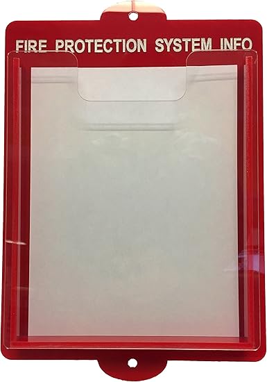 Island Visuals Fire System/Alarm Documents Box - 14" x 11" Acrylic Fire ...