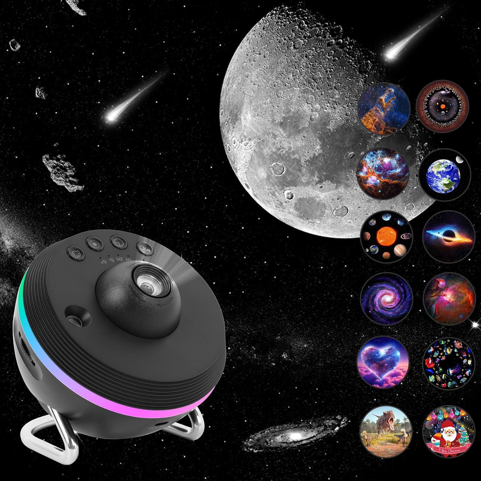 Galaxy Projector 13 in 1 Planetarium Star Projector with Moon, Earth ...