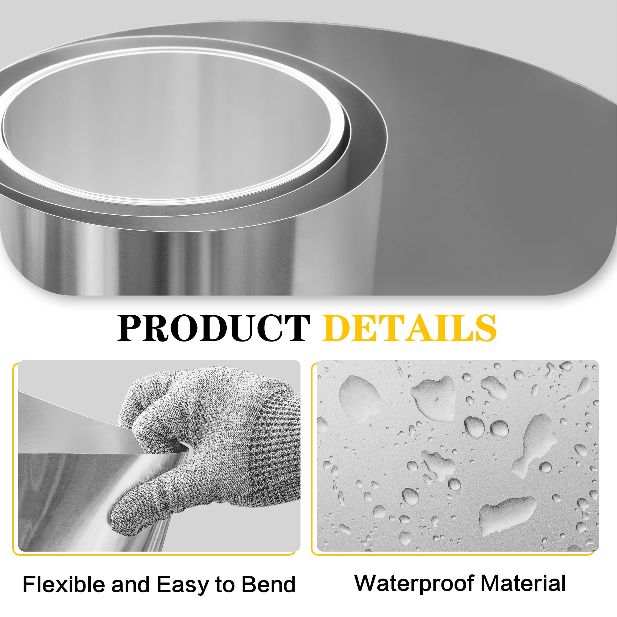 Snapklik.com : 8 X 50 Aluminum Flashing Roll, 0.3mm Thickness Metal ...