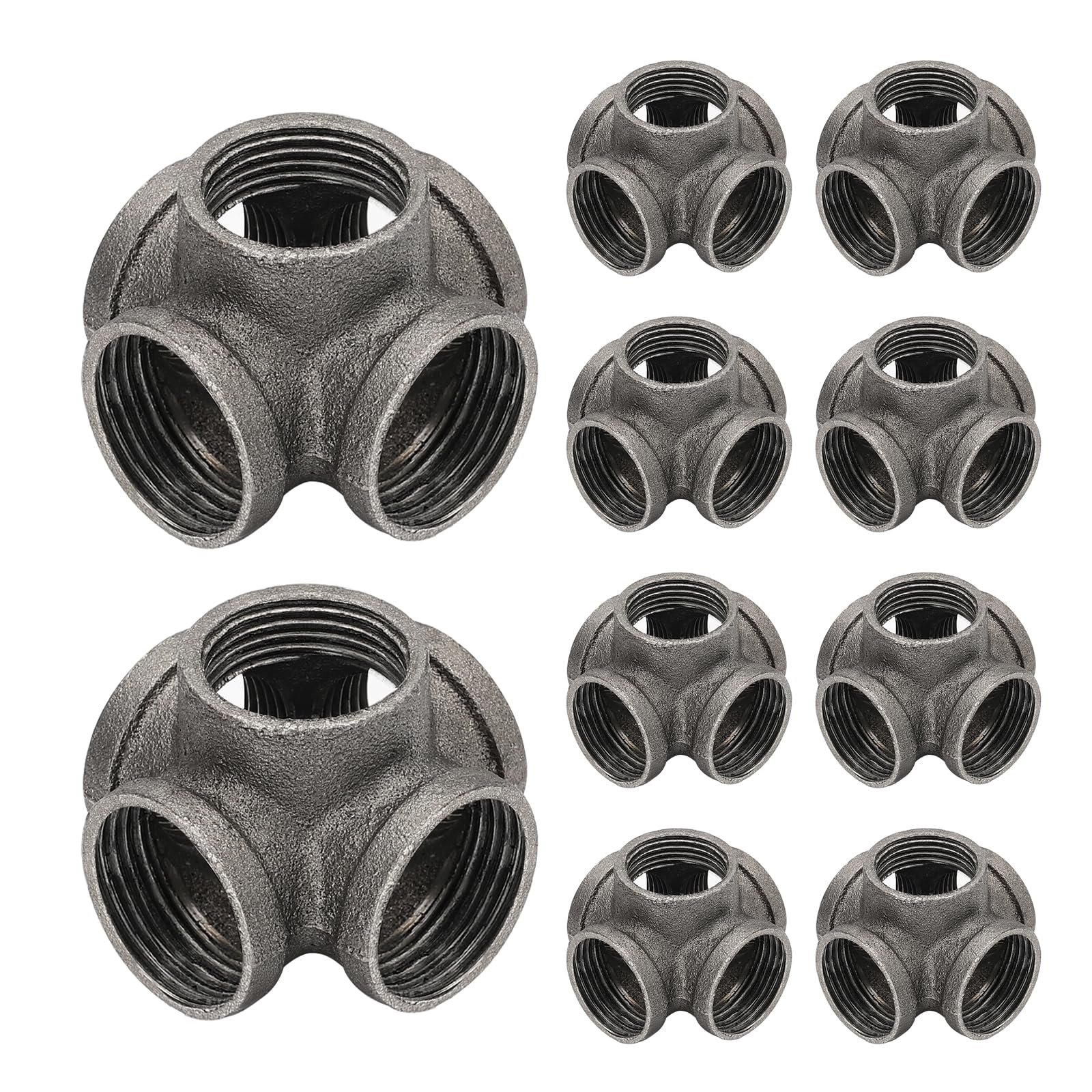 Amazon.com: 1" Pipe Fittings 5-Way Side Outlet Tee - Home Expert 4 Pack ...