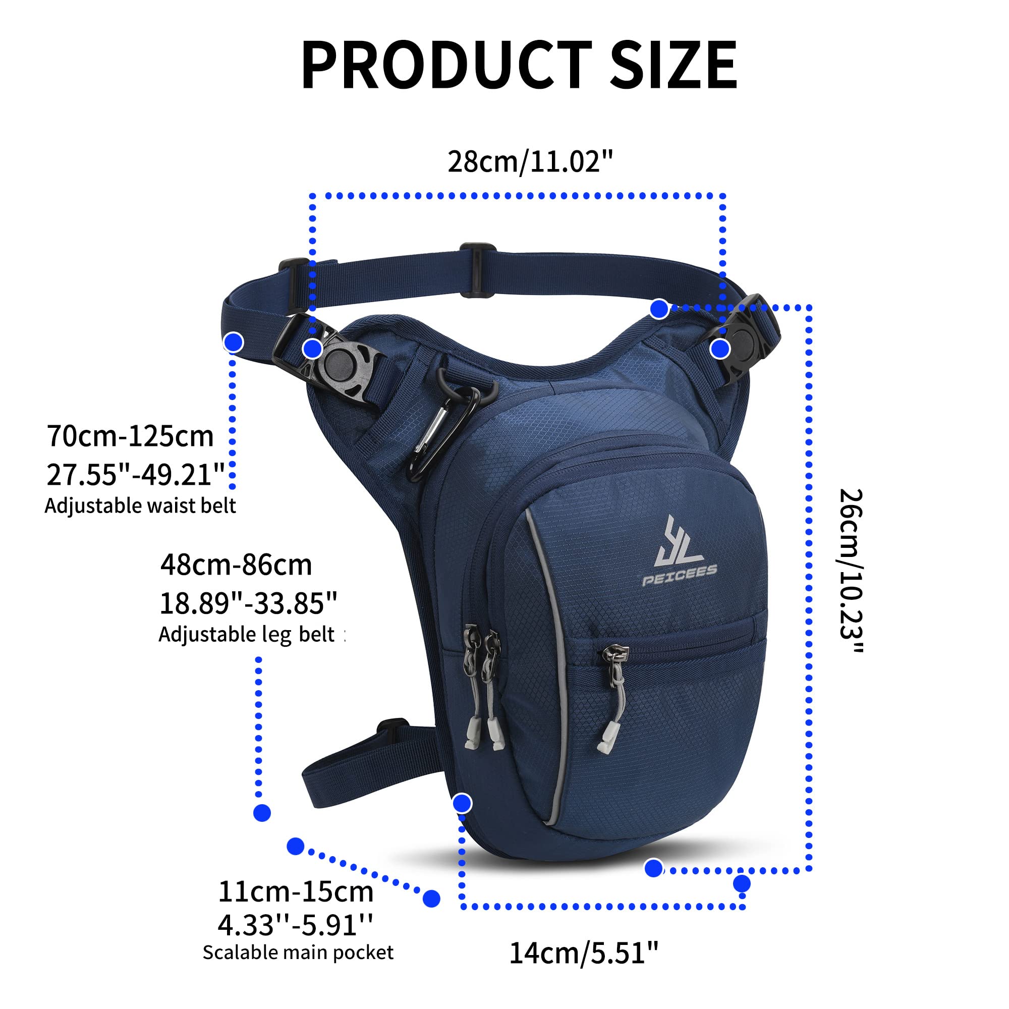 Snapklik.com : Leg Bag For Men Fanny Packs Women Men Outdoor Thigh Bags ...