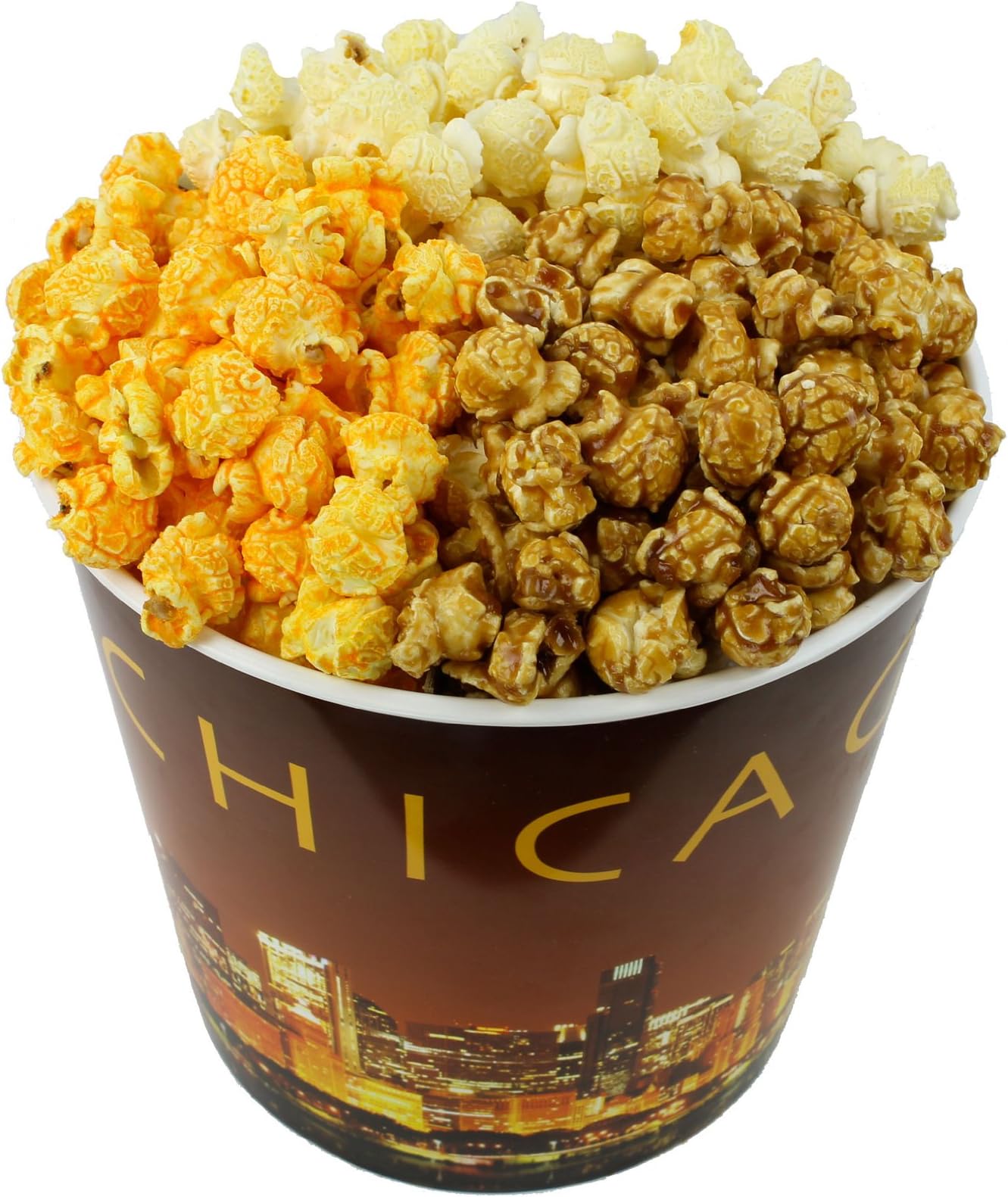 Amazon.com: Signature Popcorn - Gourmet 1-Gallon Gold Chicago Skyline ...