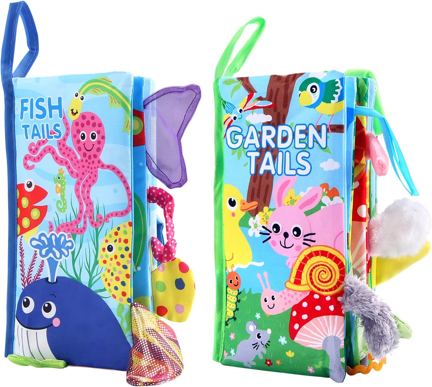 Coolplay Baby's First Non-Toxic Soft Cloth Book Set- Crinkle,Colorful ...