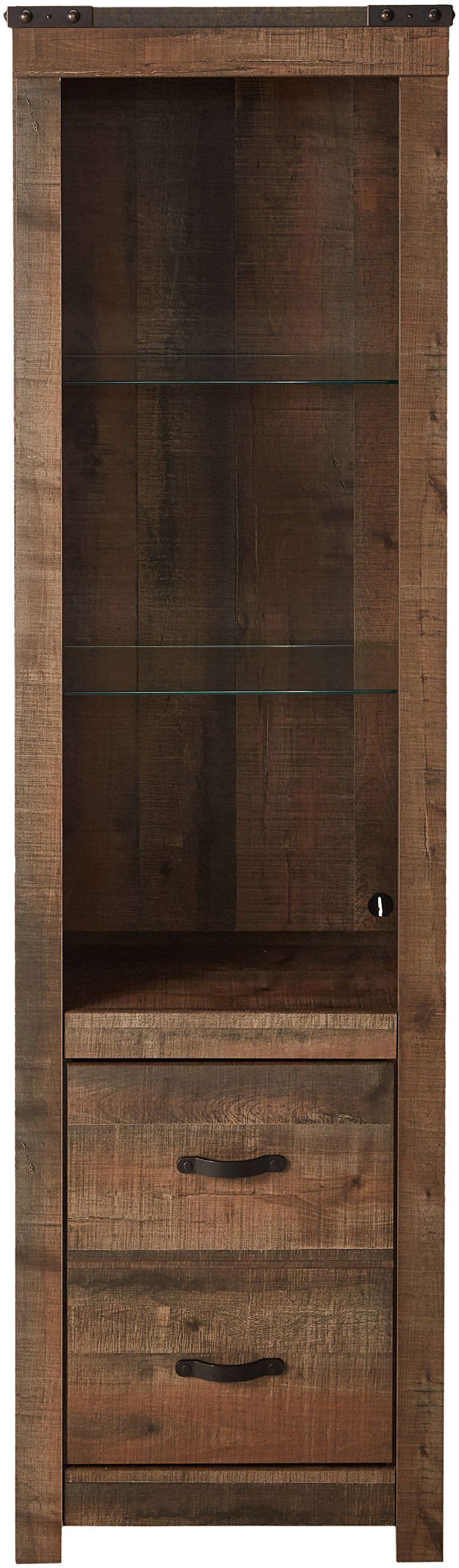 Signature Design by Ashley Trinell Rustic Entertainment Center Pier or ...