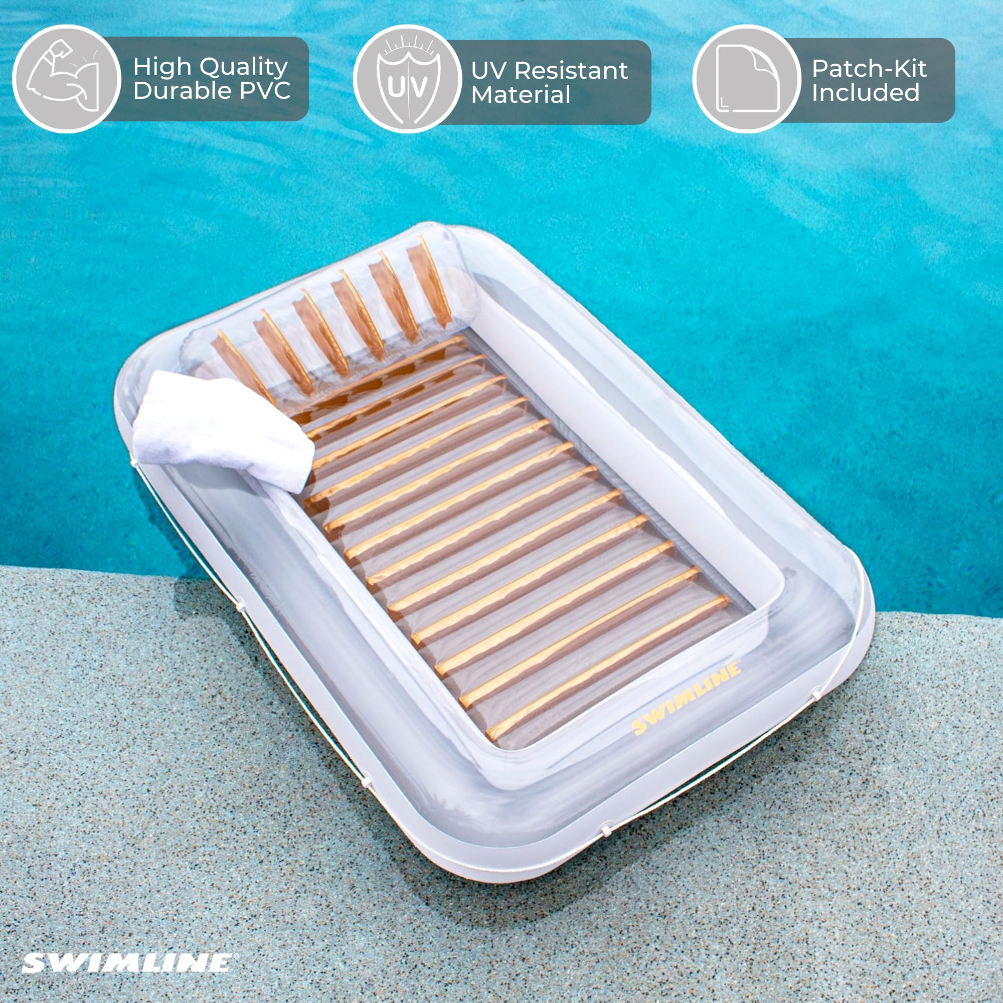 Snapklik.com : SWIMLINE Suntan Tub Classic Inflatable Tanning Lounge Float