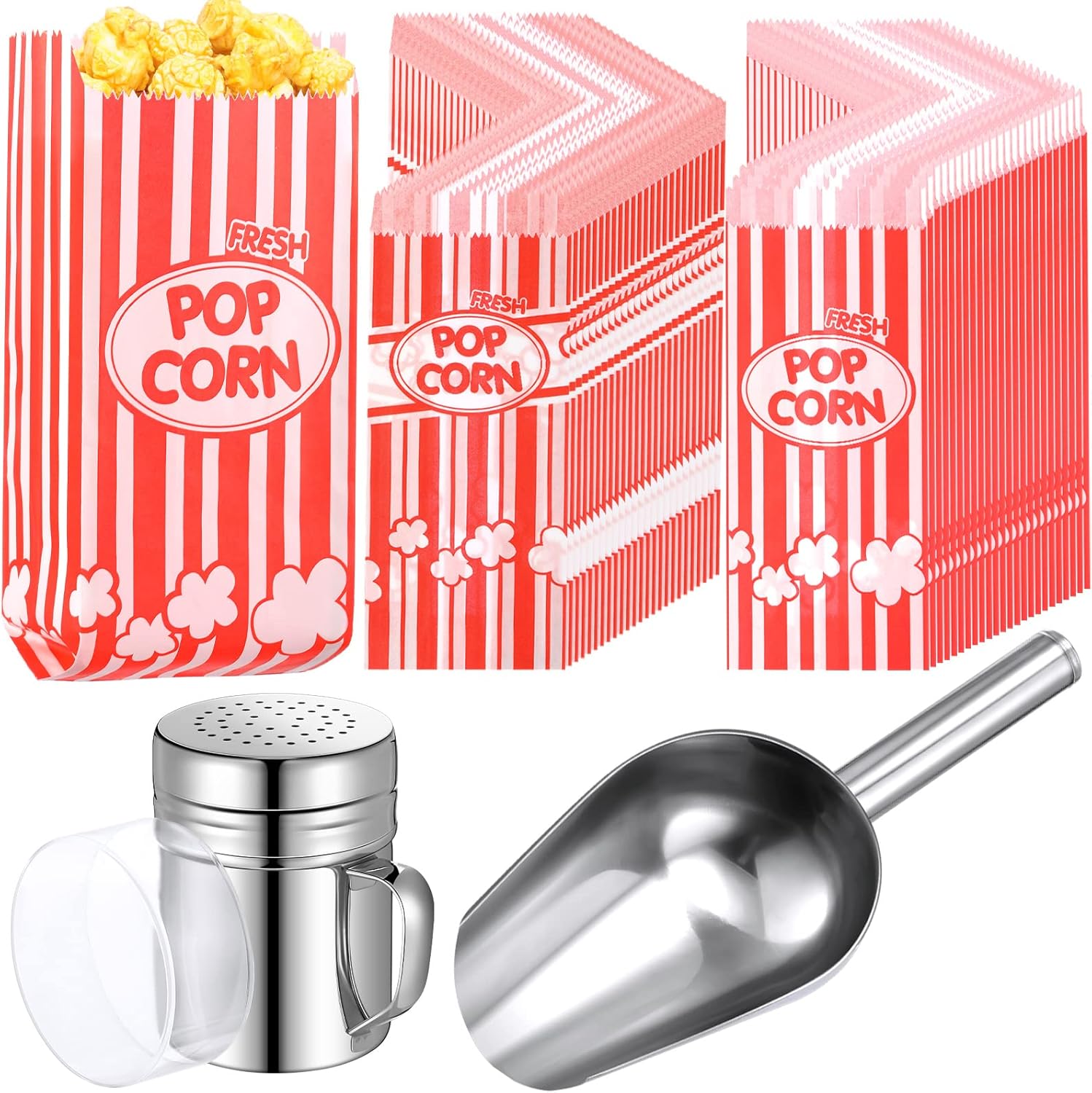Amazon.com: 602 Pcs Popcorn Maker Supplies Set Include 600 Pcs 1oz ...