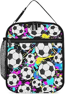 Amazon.com: ZCJB-WSRY Soccer Lunch Box - Cool Reusable Soccer Lunch Bag ...