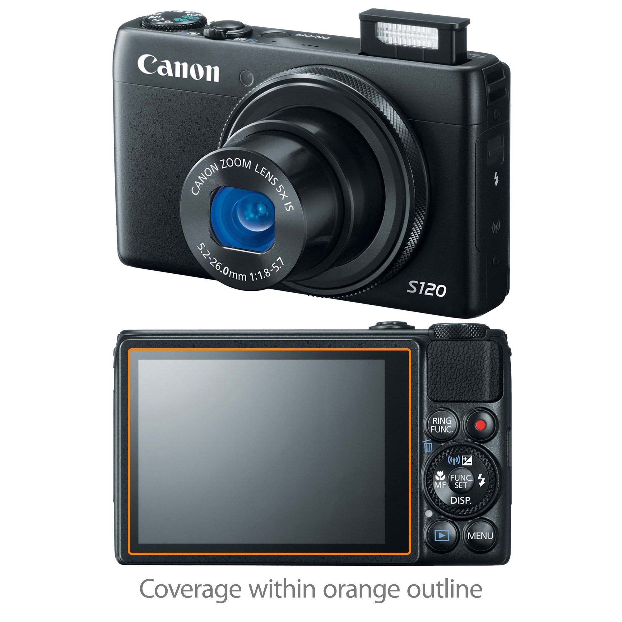 Diabolo Enfant BoxWave Screen Protector For Canon Powershot S120 - 2 Pack Crystal Clear Film ...