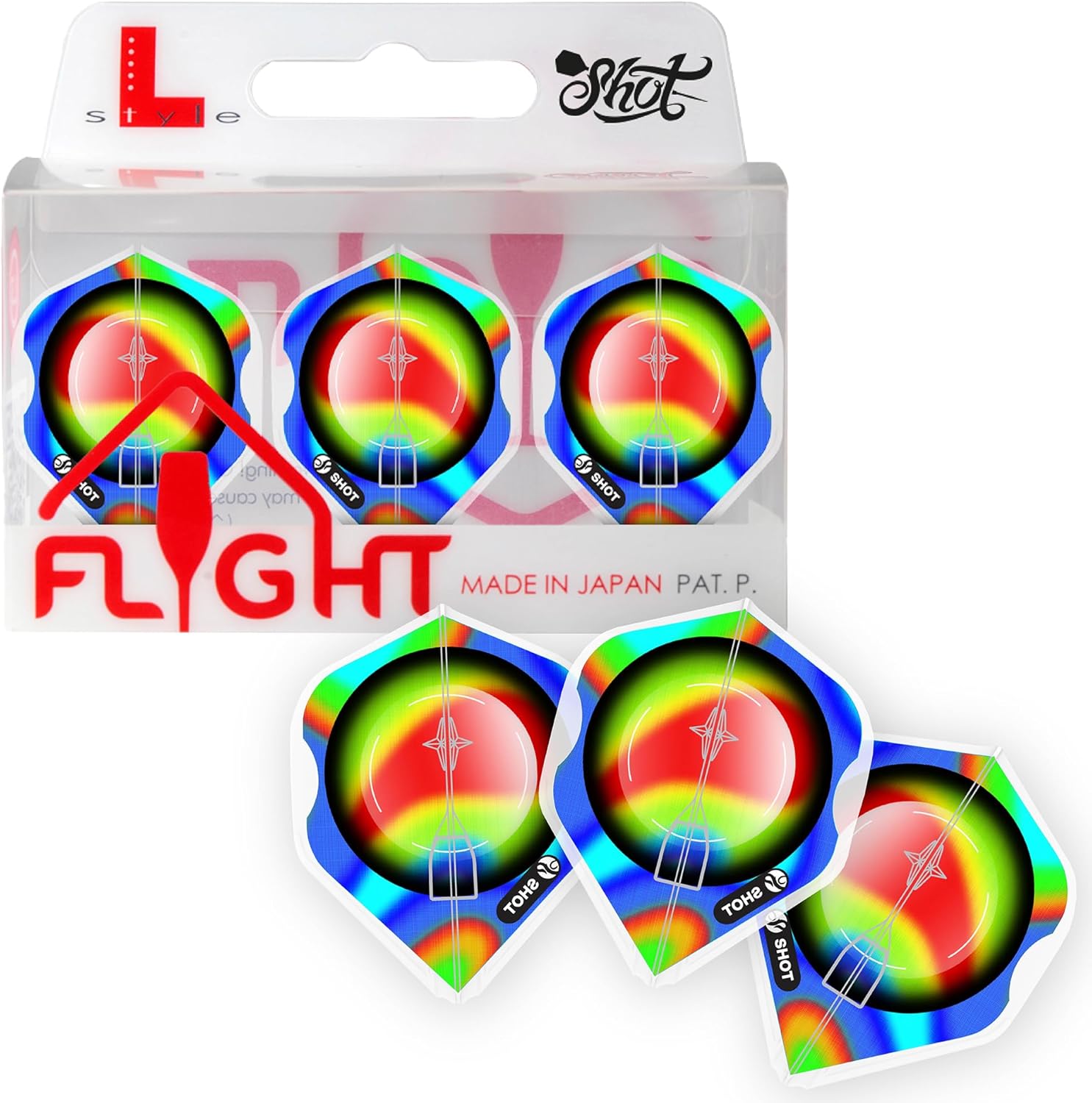 Amazon.com : Shot! Darts Dart Flights- L-Style EZ L1 Standard Shape AI ...
