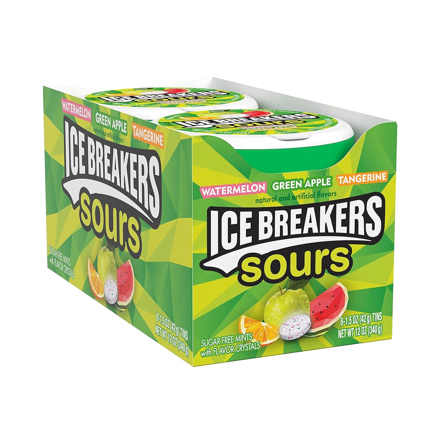 Amazon.com : ICE BREAKERS Sours Green Apple, Tangerine and Watermelon ...