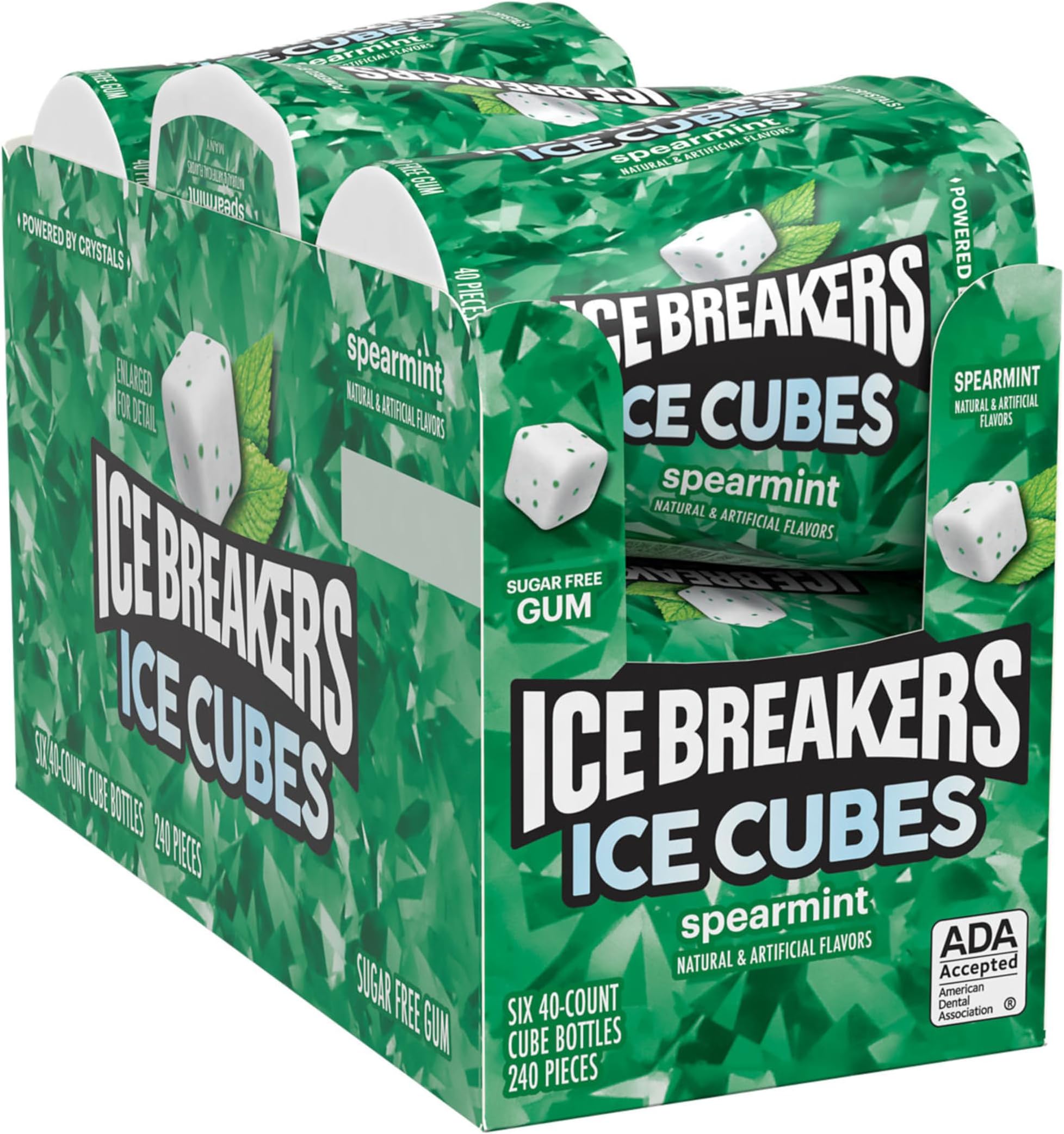 Amazon.com : ICE BREAKERS Ice Cubes Peppermint Sugar Free Chewing Gum ...