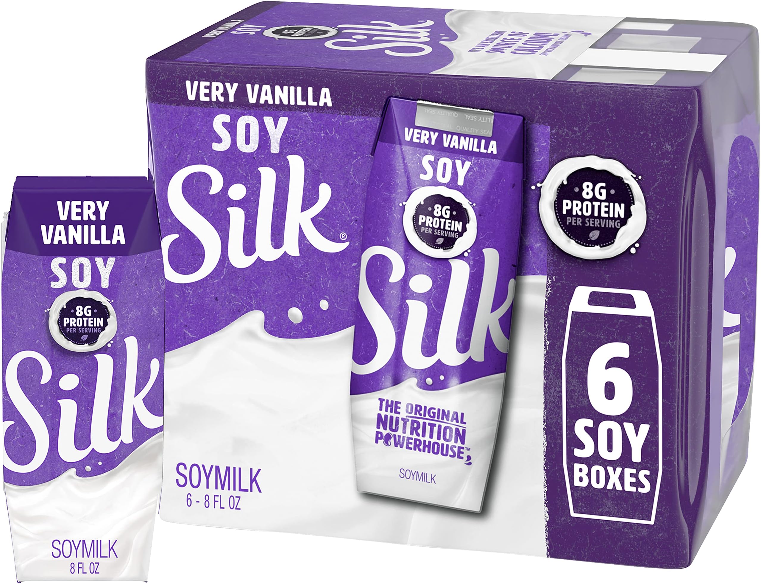 Amazon.com: Silk Shelf-Stable Almond Milk, Original, Dairy-Free, Vegan ...