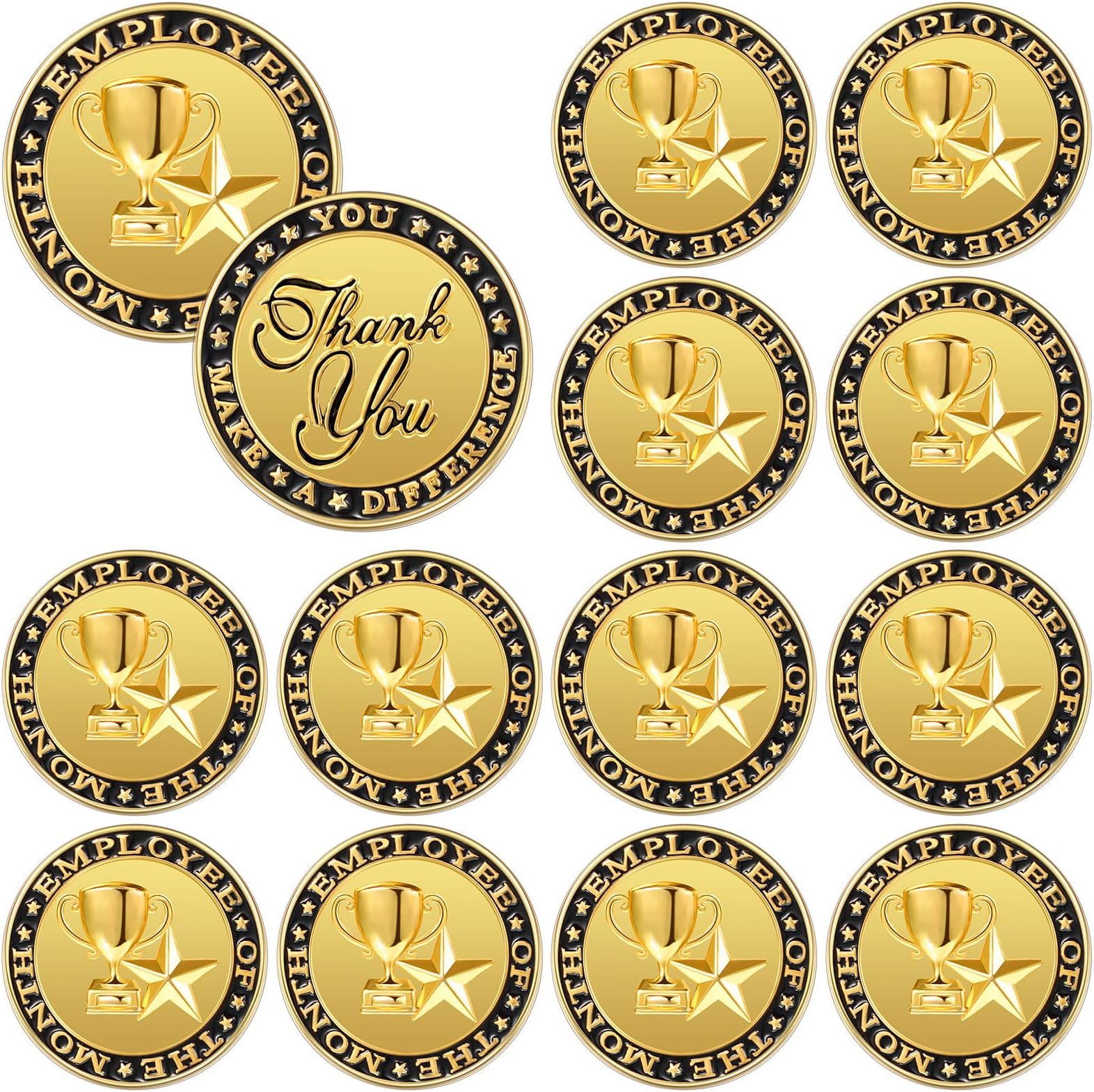 Amazon.com : Landical Employee of The Month Coins 1.57in Employee Award ...