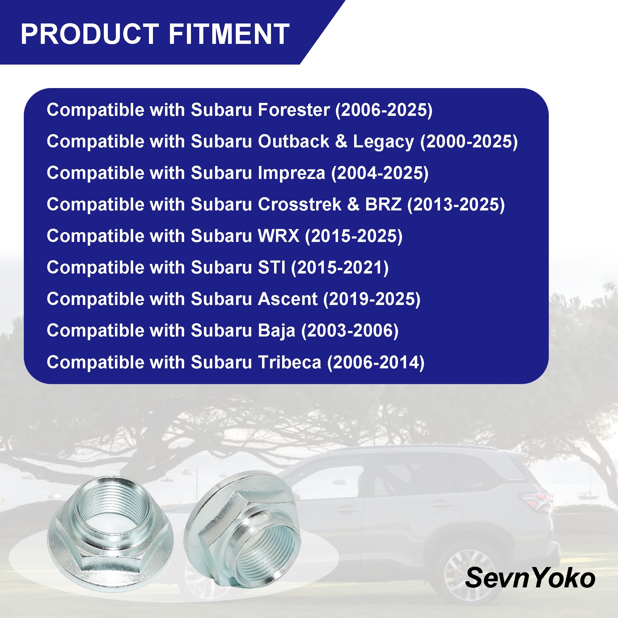 Compatible With Ascent BRZ Forester Outback WRX 902170049 CV Axle Nut ...