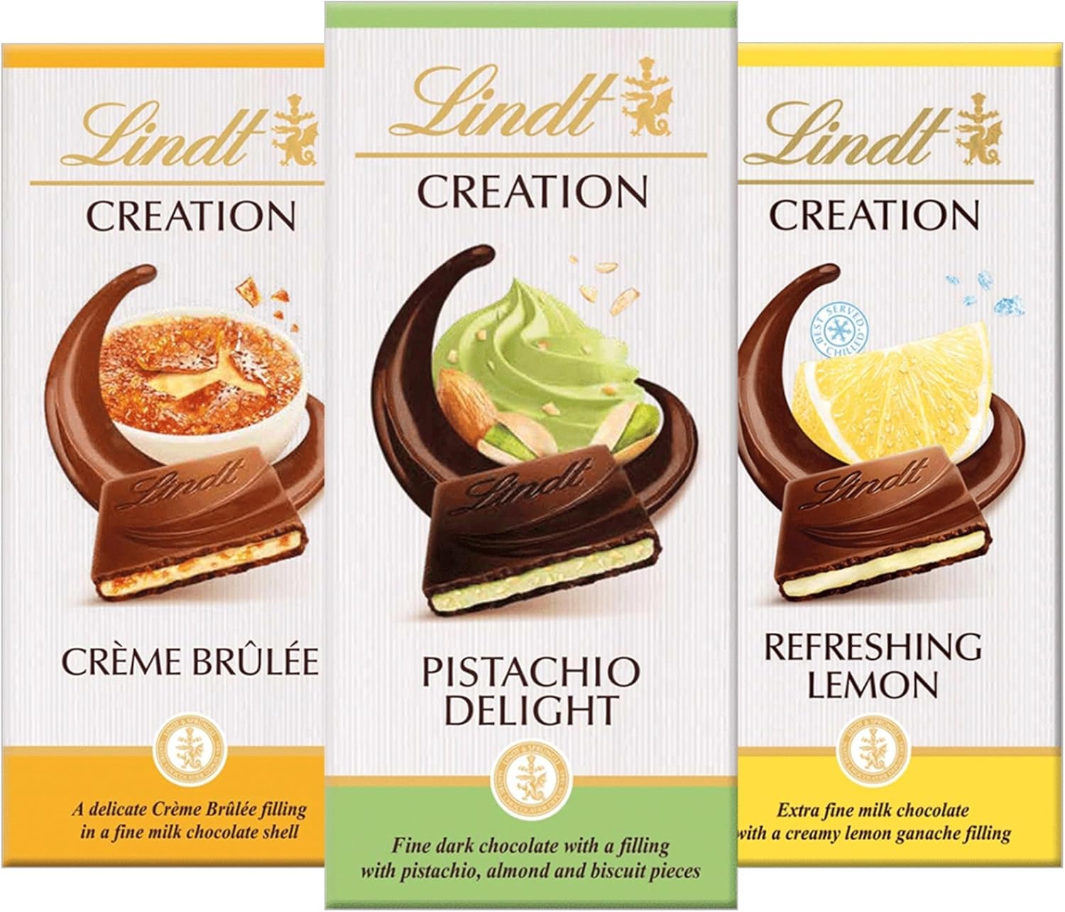 Assorted Creation Chocolate Bars Bundle - Pack 3 x 150g Pistachio ...