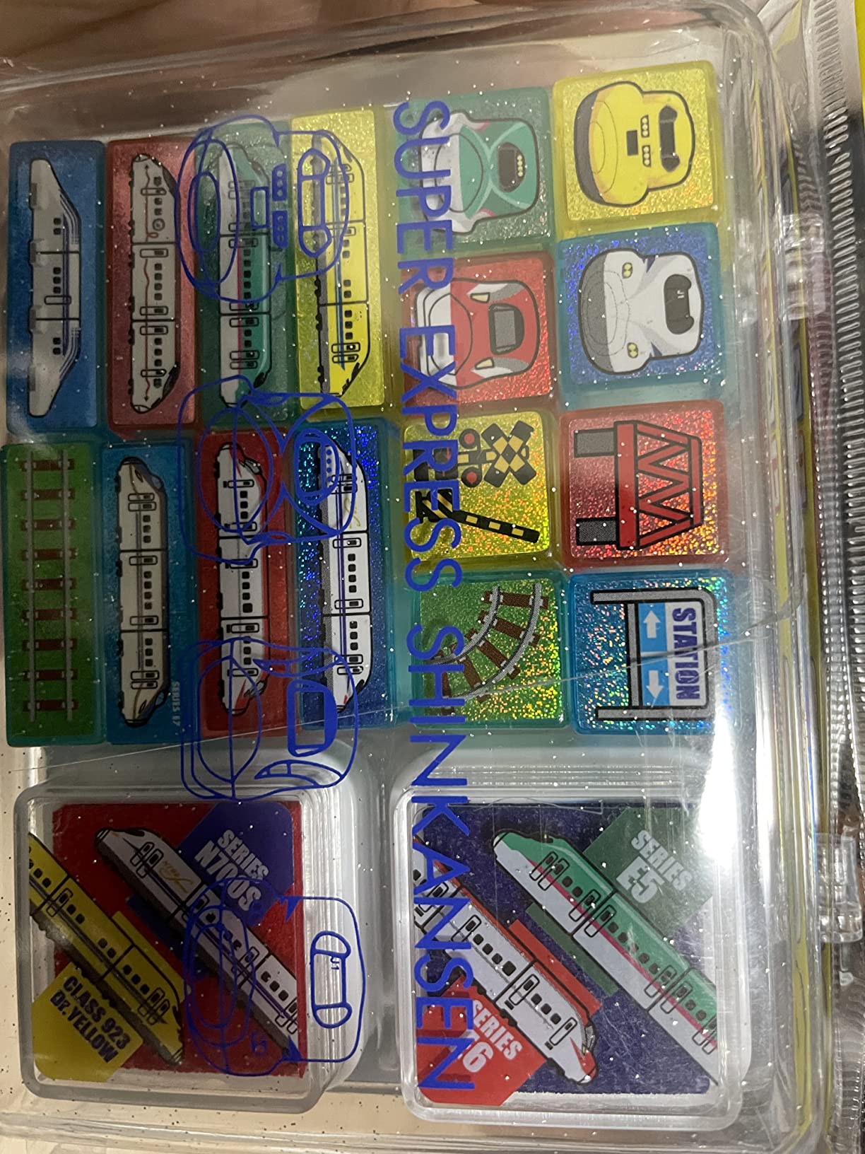 Amazon | 立誠社(Risseisha) 新幹線スタンプセット 線路バージョン2 | スタンプ | おもちゃ