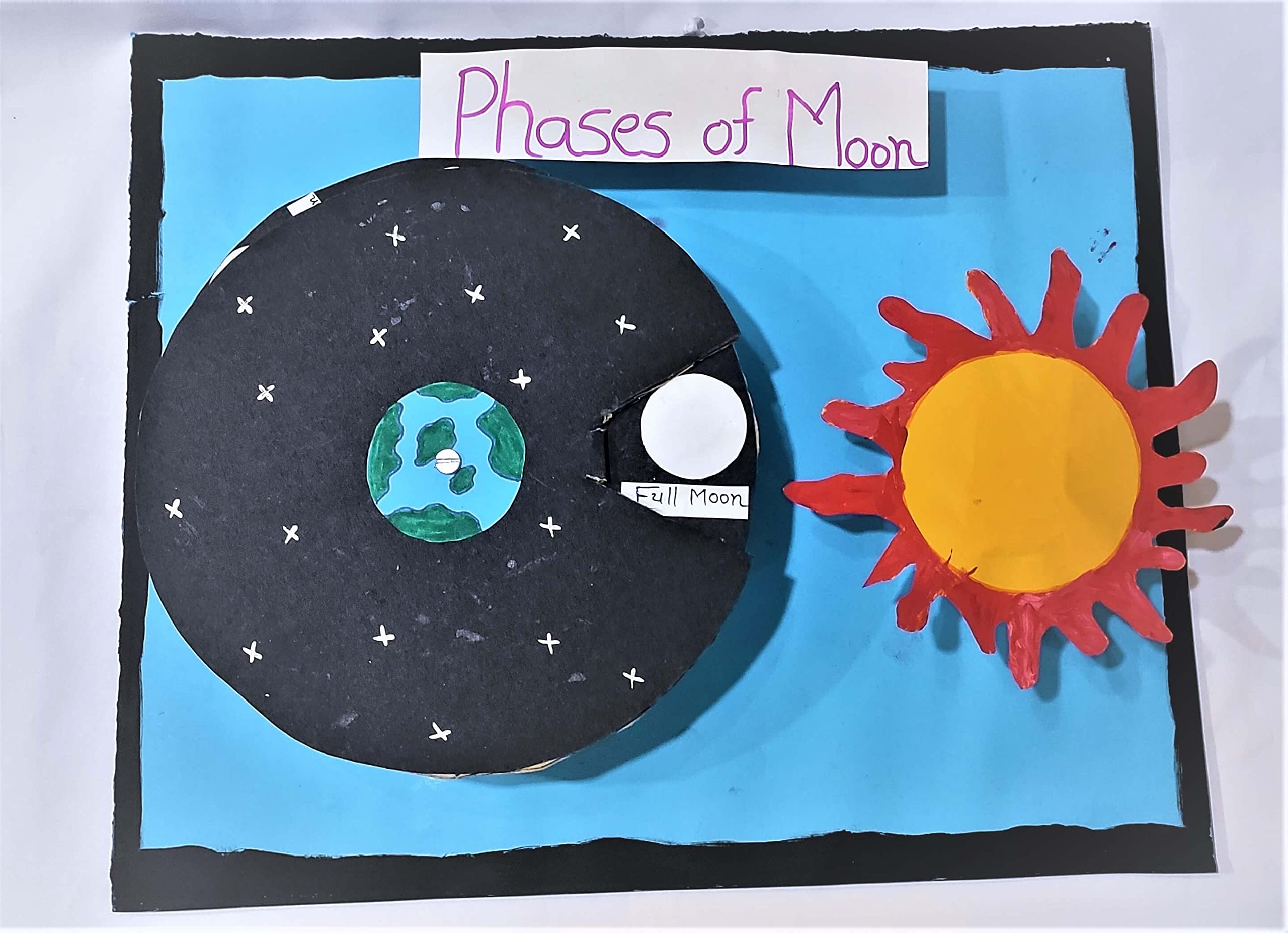 Moon Phases Model Making Using Cardboard And Waste, 40% OFF