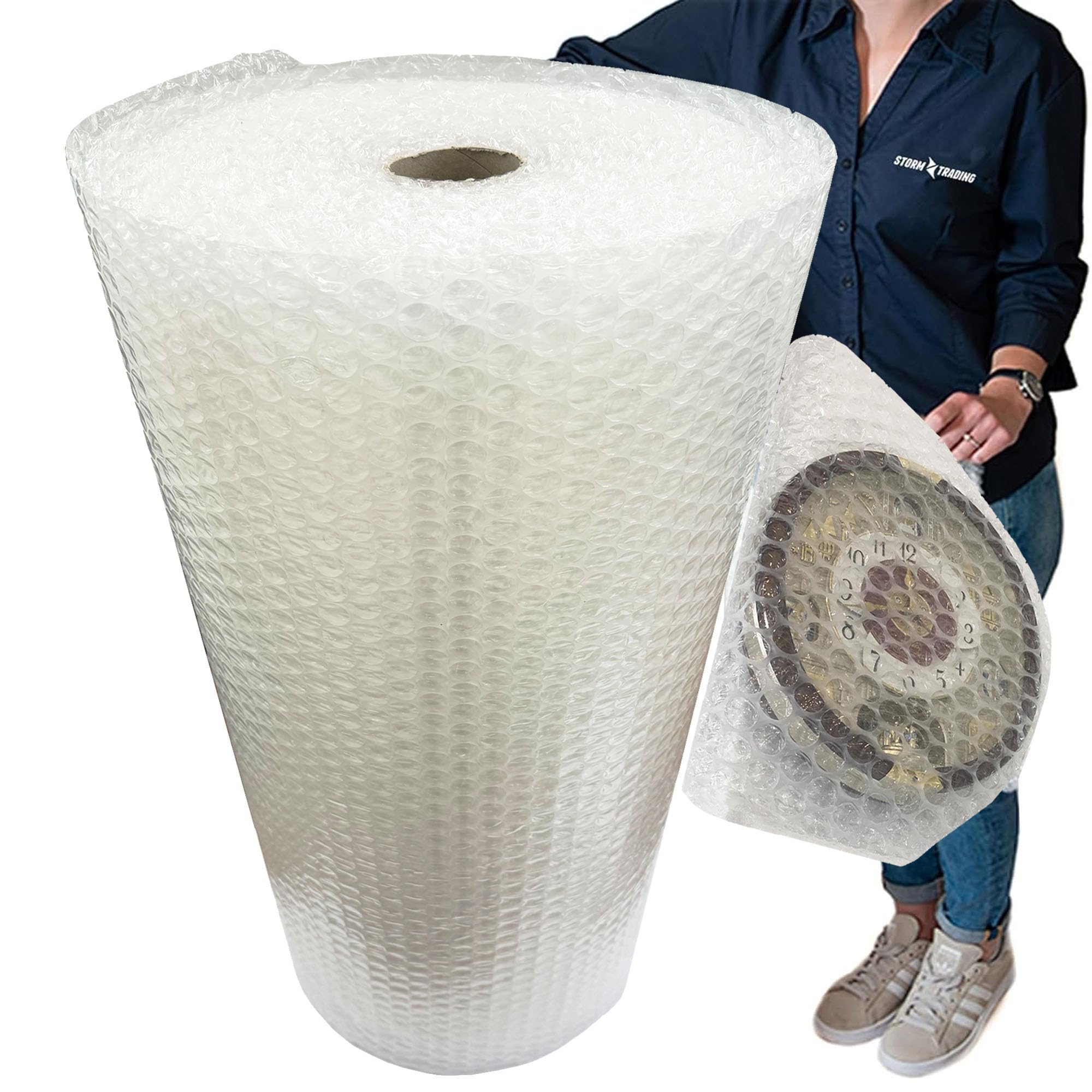 1 Meter Wide LARGE Bubble Wrap 1000mm x 25m Strong Air Packing Bubbles ...