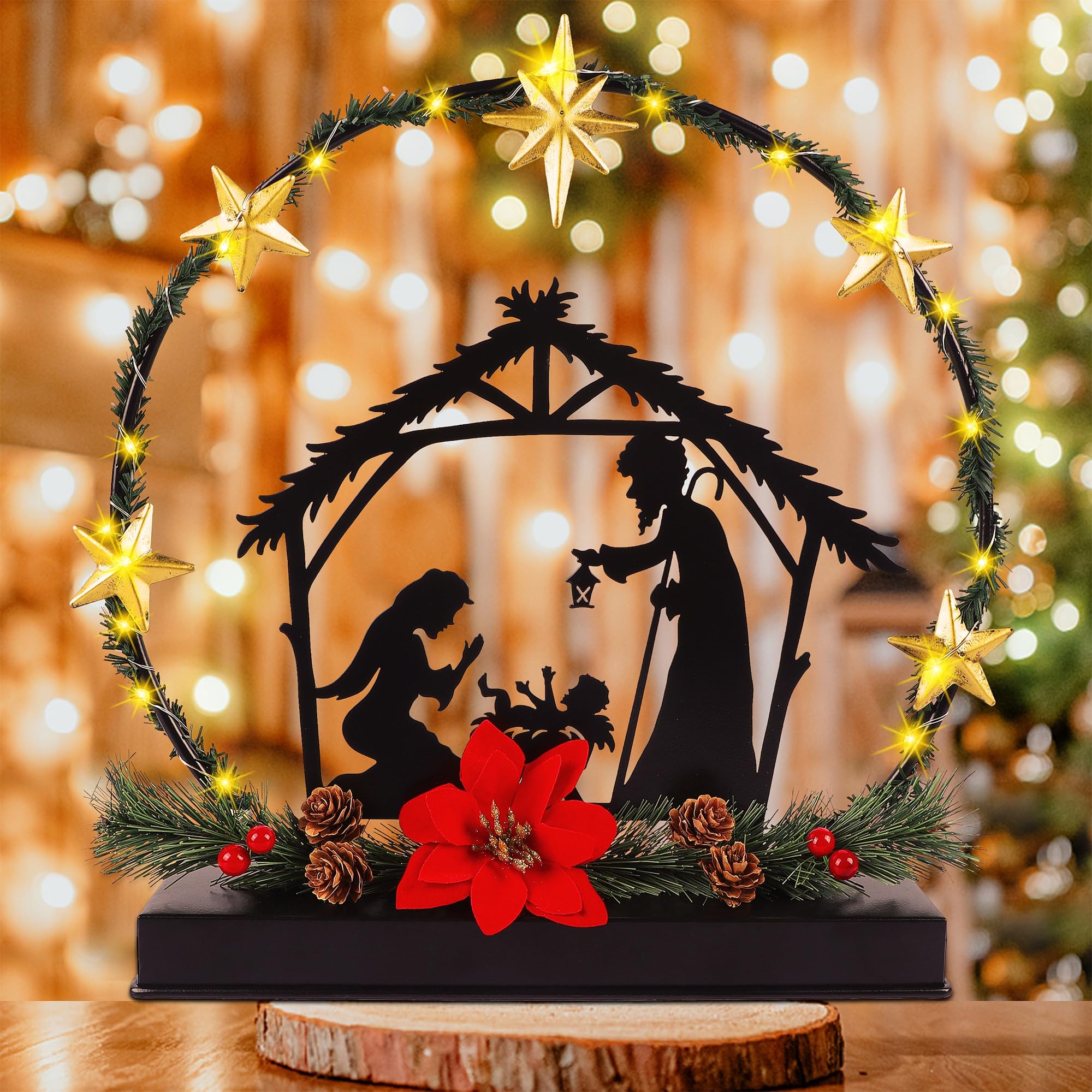 Nativity For Christmas Table Decorations Amazon.com: Nativity Scene