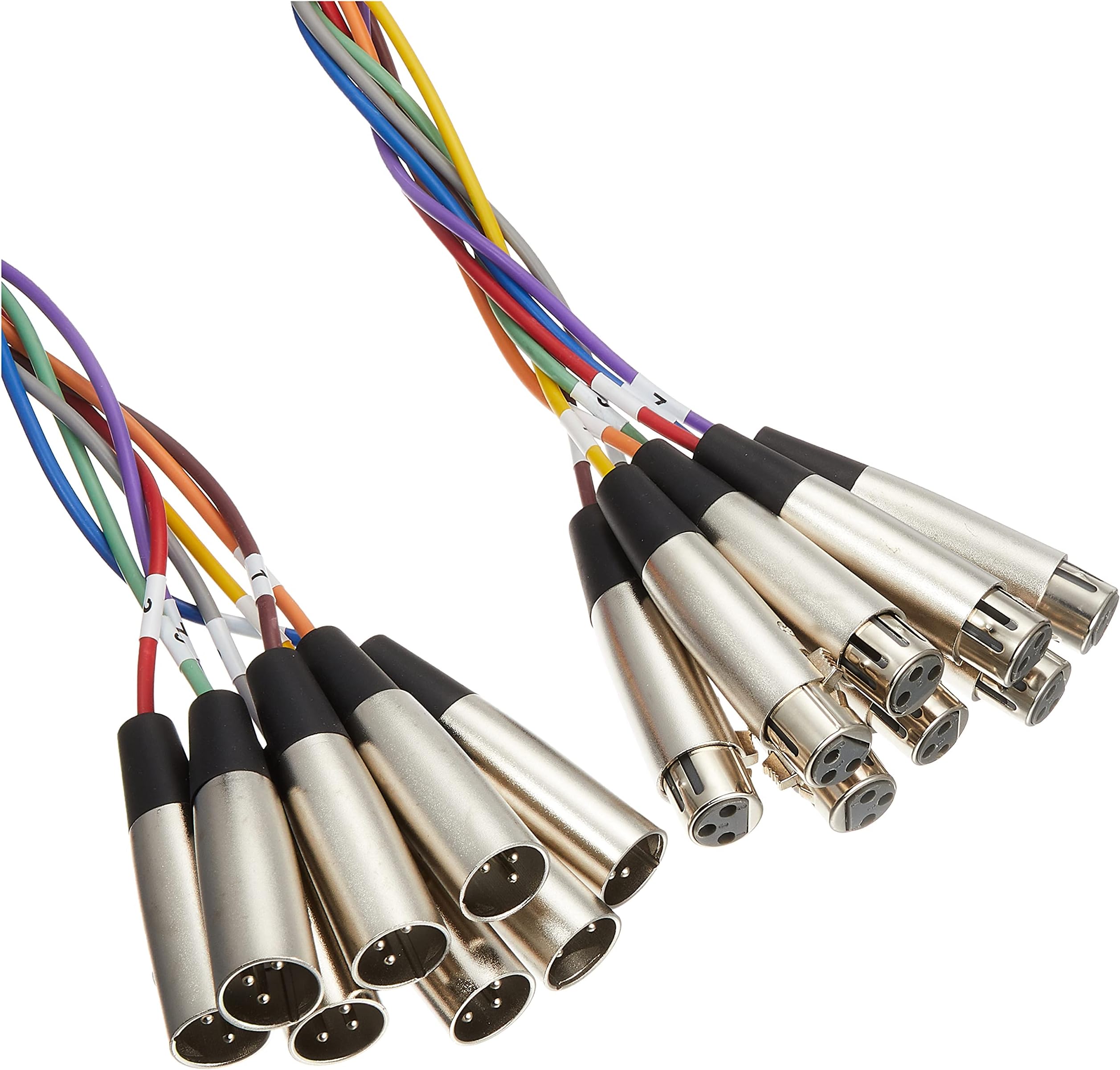 NEEWER 6 Pack 25 feet/7.6m Mic Cable Cord, XLR Male to XLR Female ...