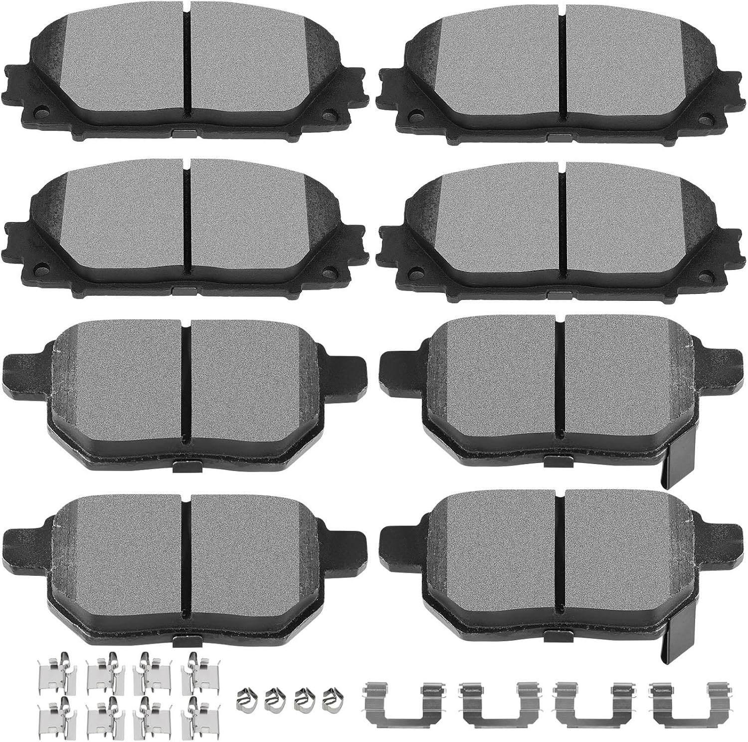 Amazon.com: SCITOO D1184 D1423 Front Ceramic Rear Semi-Metal Brake Pads ...