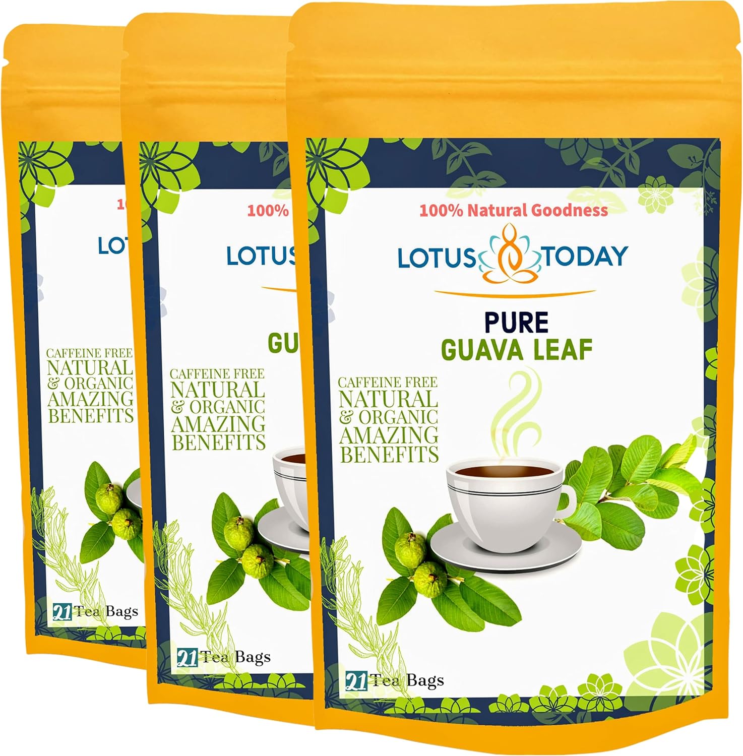 Guava Leaves Tea 60 Tea Bags Pure Guava Leaf Diabetic Diet weight ...